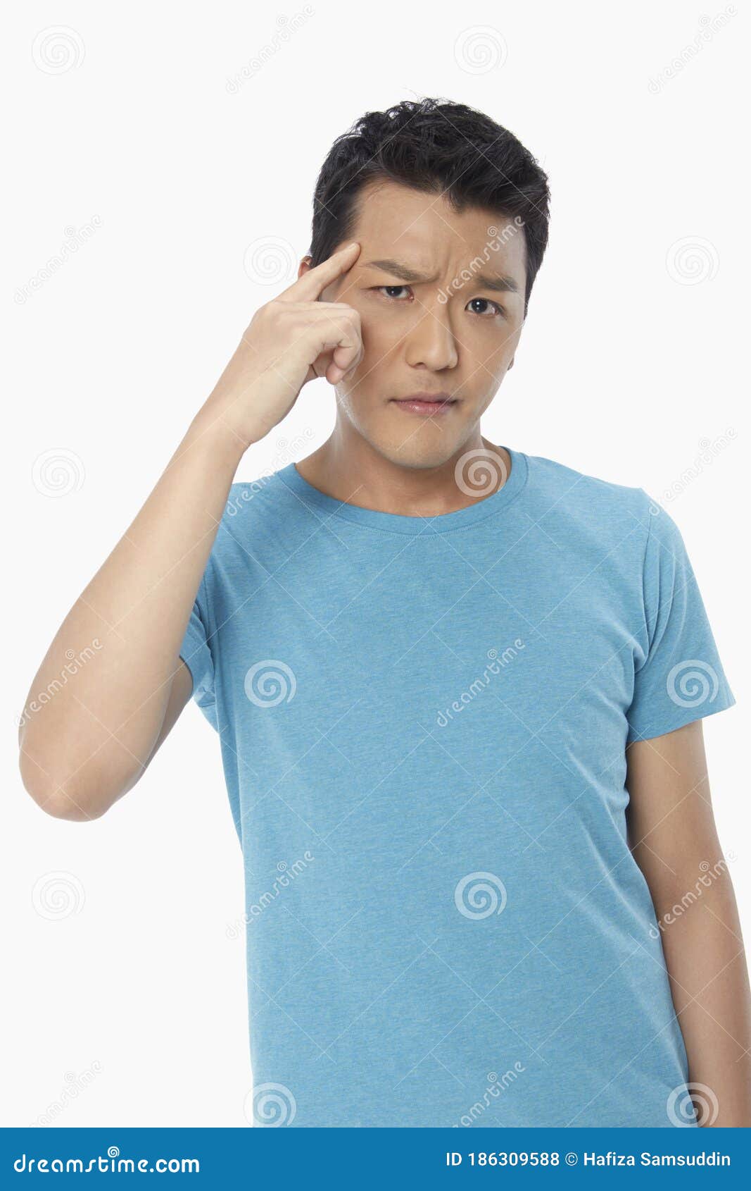 Man with an Uncertain Look on His Face Stock Photo - Image of unsure ...