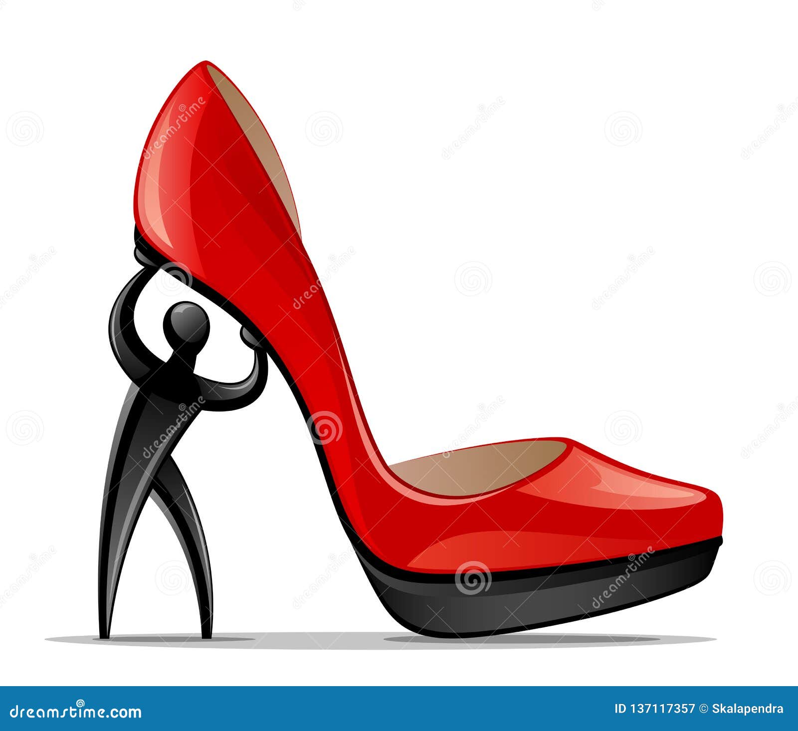 Weakling Cartoon Vector | CartoonDealer.com #62859673