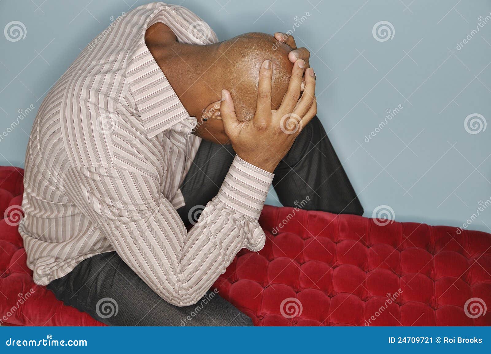 Man under pressure stock image. Image of black, pain - 24709721