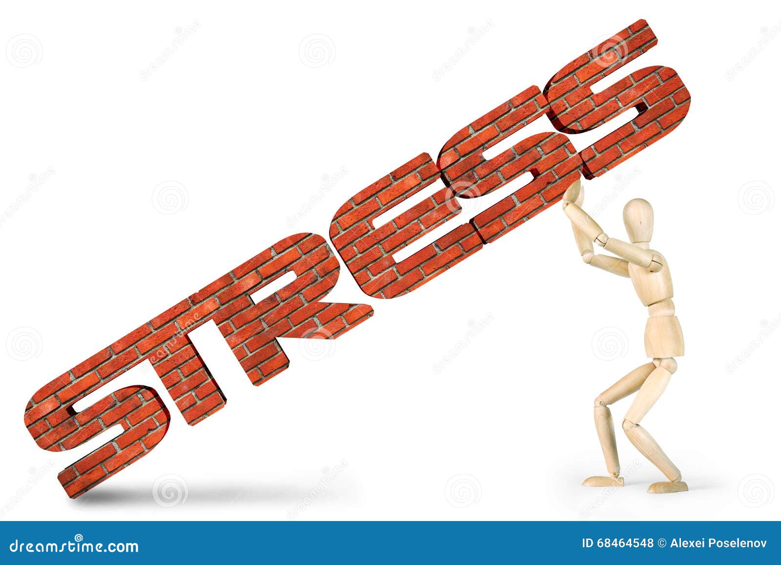 Man Under Pressure of Stress Stock Photo - Image of human, pressure ...