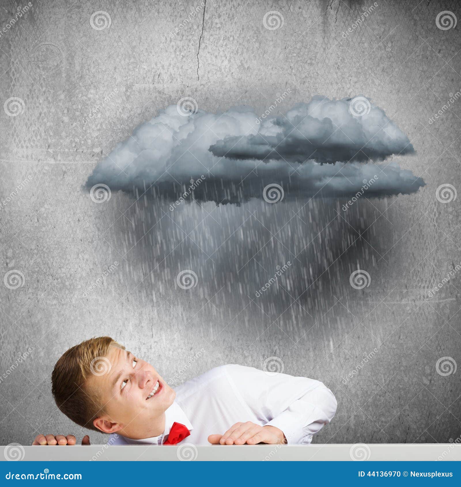 Man under rain stock photo. Image of cloudy, digital - 44136970