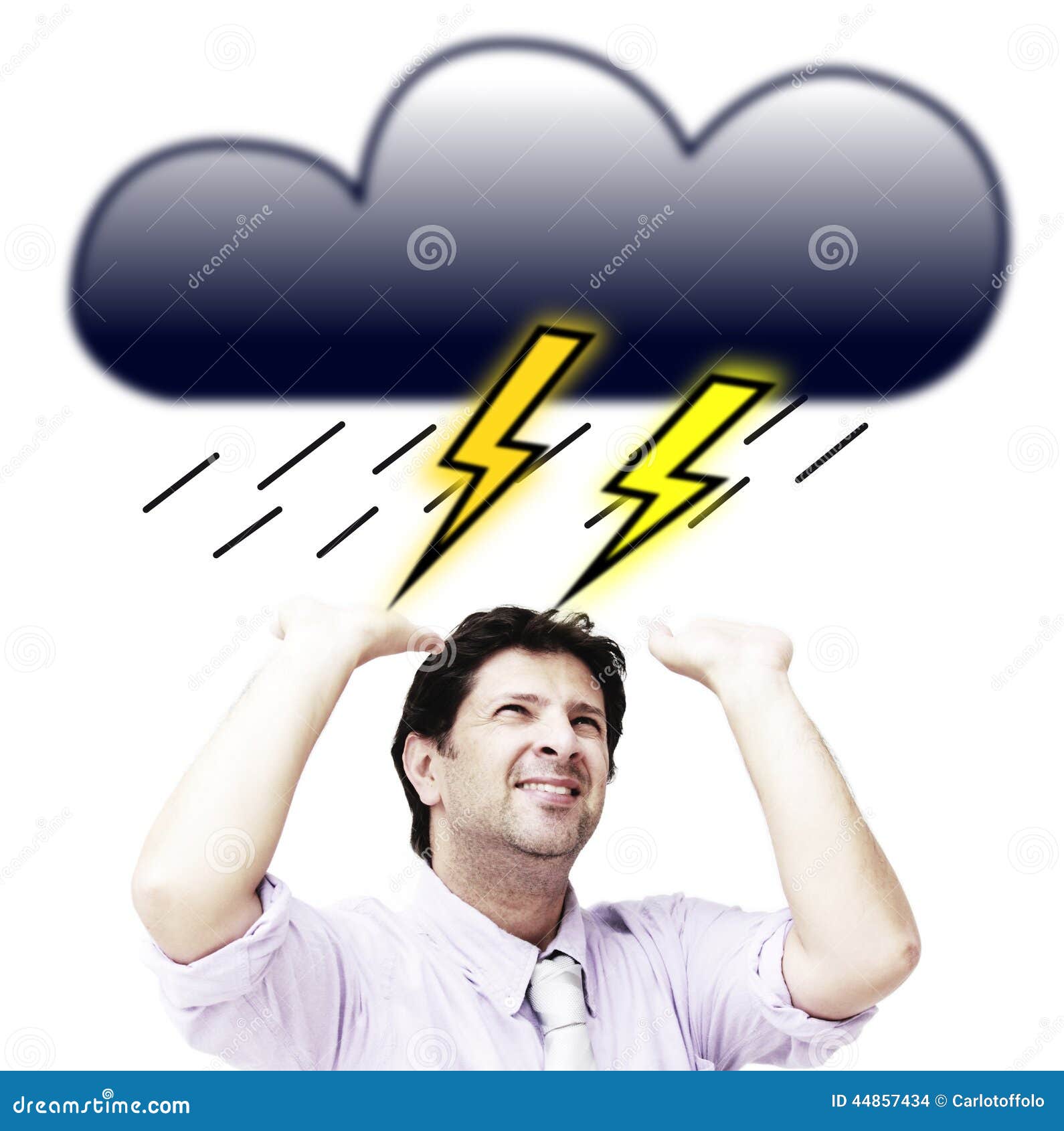 Man under the storm stock photo. Image of crash, planning - 44857434
