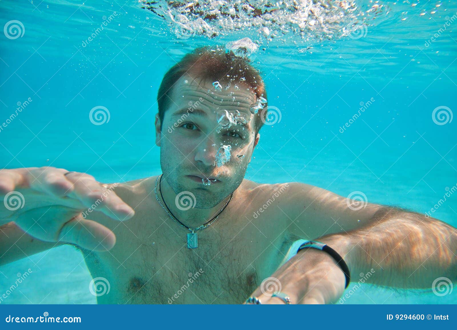 Man under water stock photo. Image of exercising, active - 9294600
