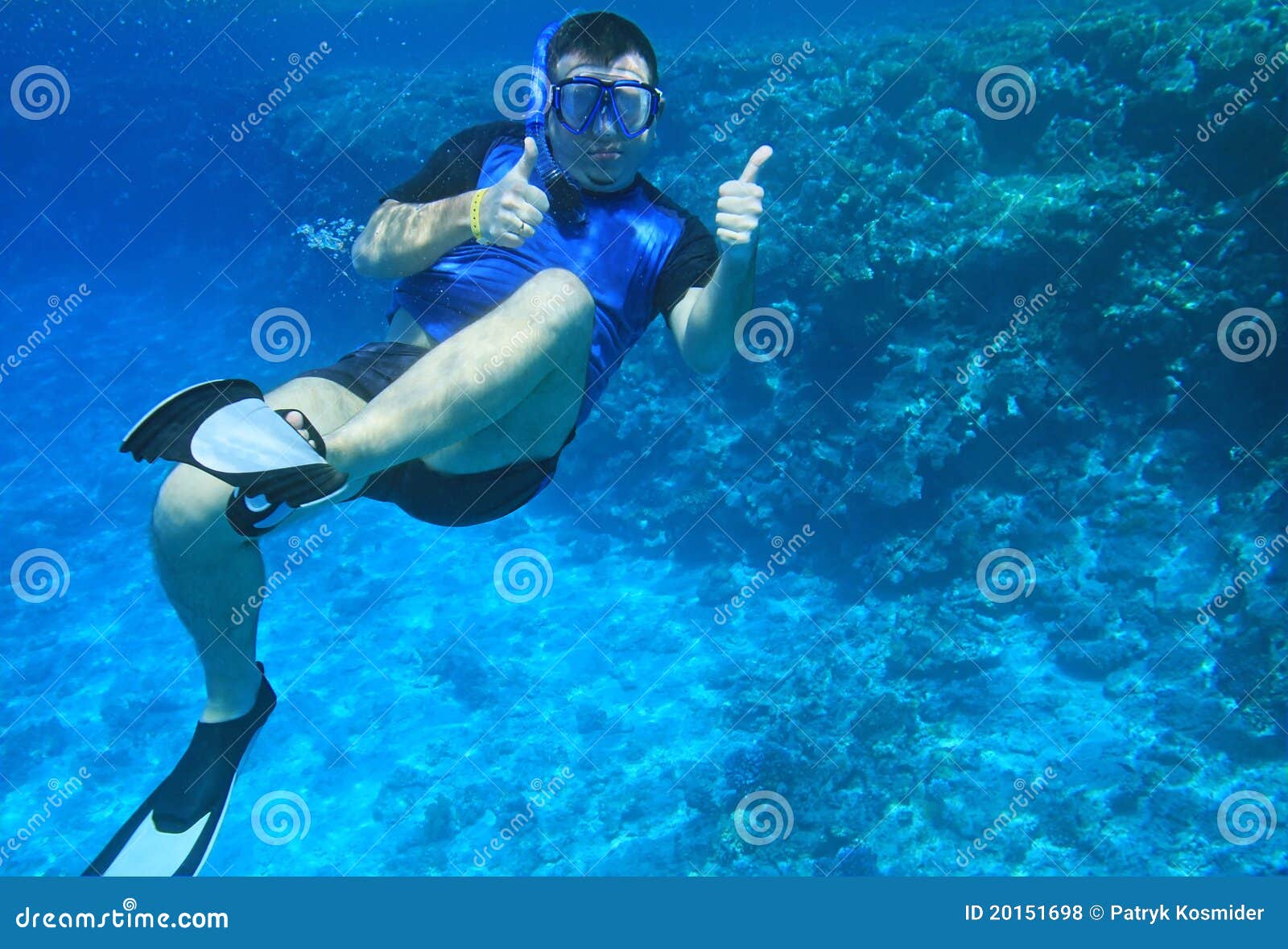 Man underwater stock photo. Image of extreme, ocean, coral - 20151698