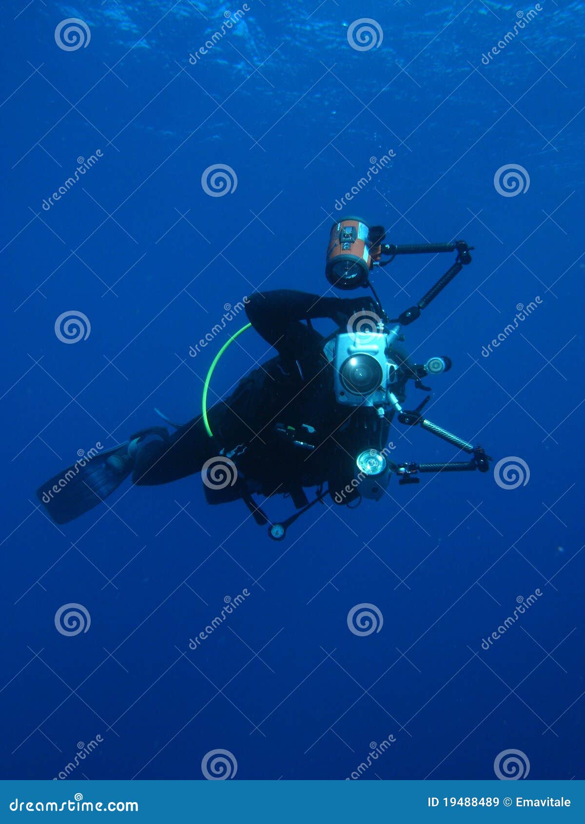 Man Underwater Photographer Scuba Diving Stock Image - Image of outdoor ...