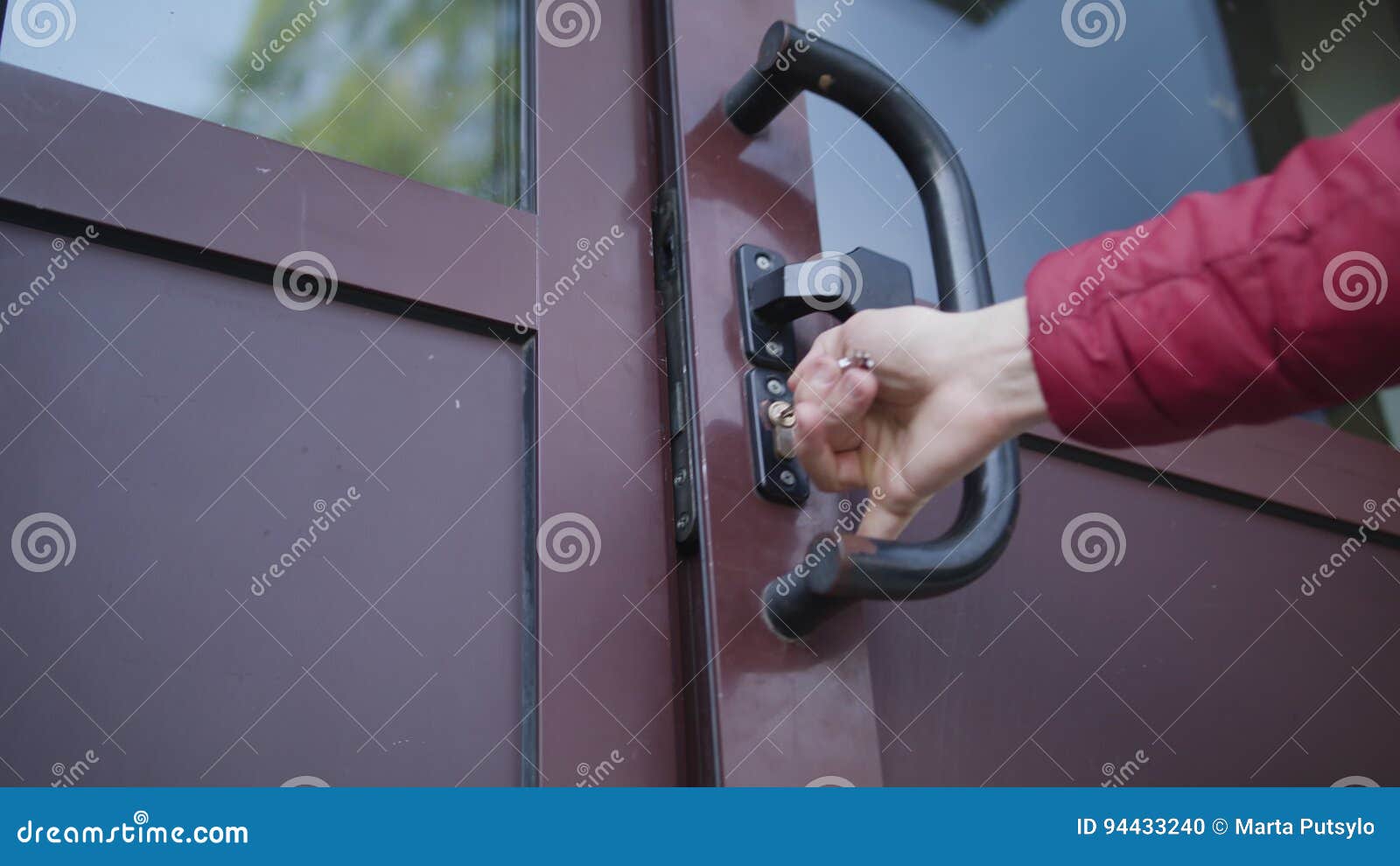 Man Unlocking a Door and Coming in Stock Footage - Video of caucasian ...