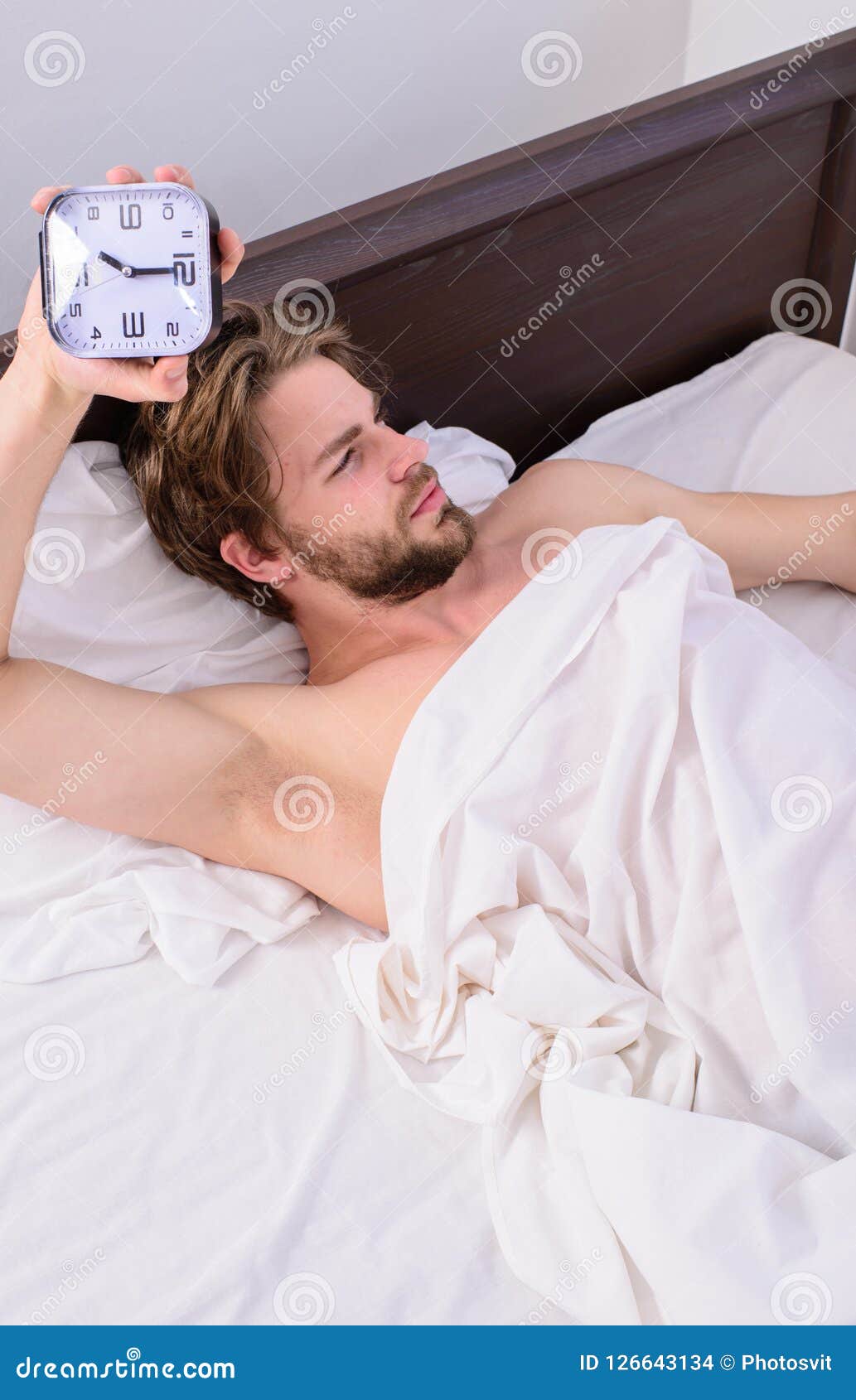 Man Sleepy Drowsy Bearded Face Having Rest. Pleasant Awakening Concept ... Man Sleepy Drowsy Bearded Face Having Rest. Pleasant Awakening Concept ...