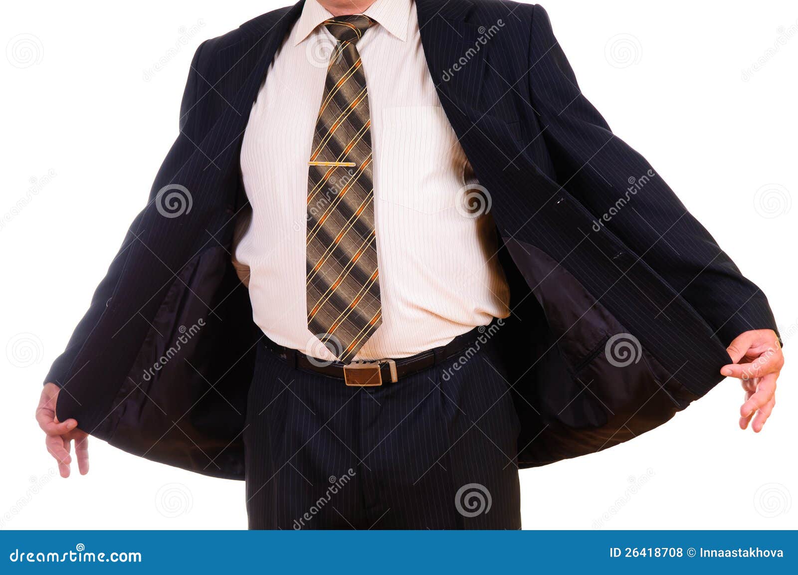 Man unzips his jacket stock photo. Image of gesture, contract - 26418708
