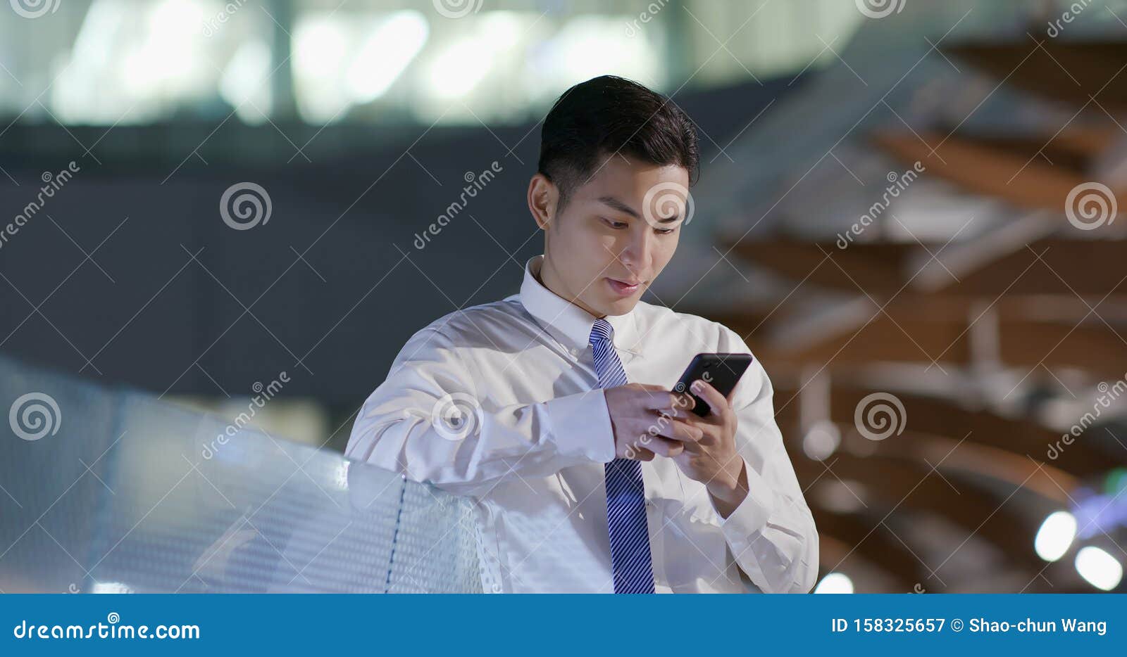 Man Use Biometric Recognition Stock Image - Image of asian, city: 158325657
