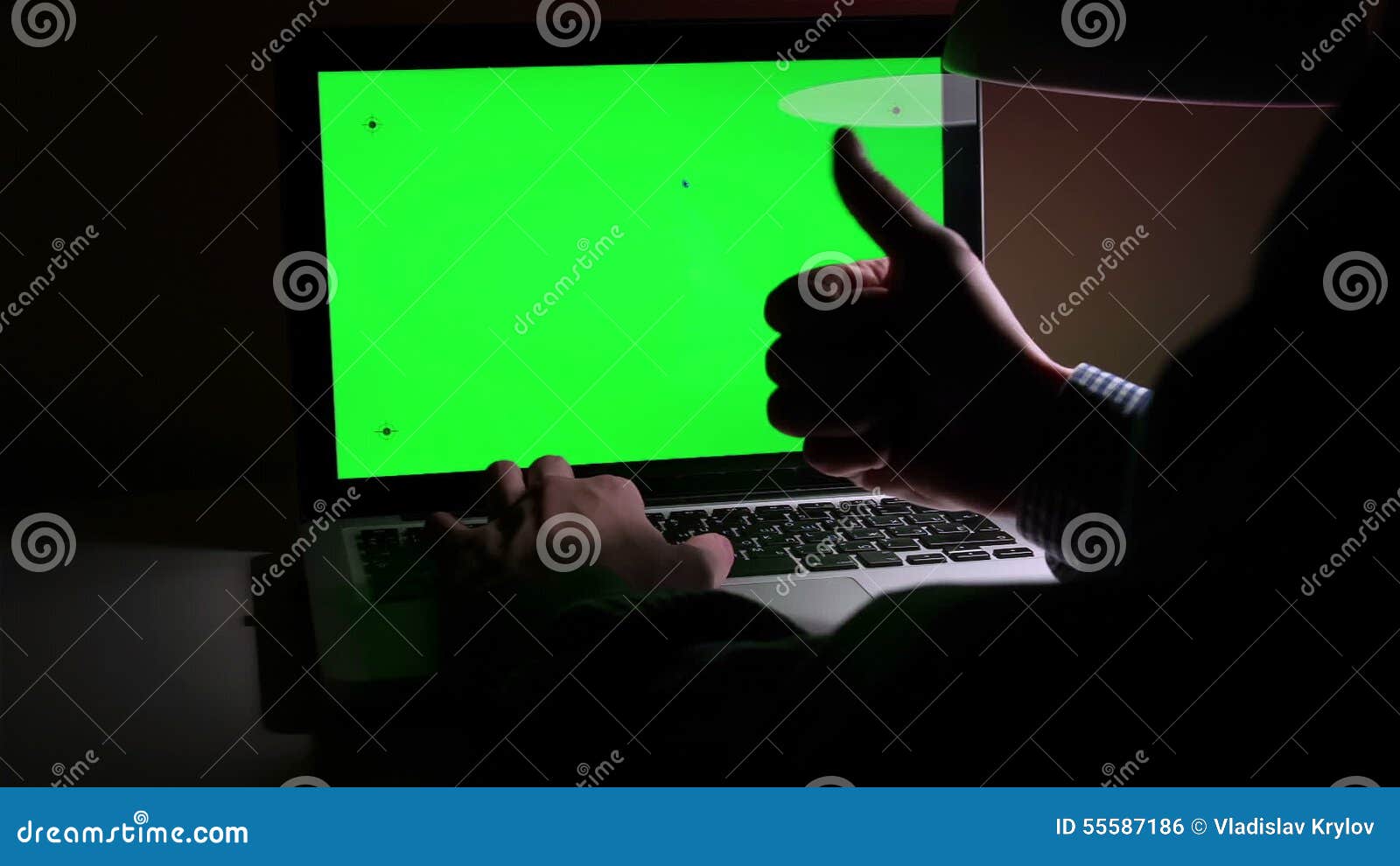 A Man Use a Laptop on His Desktop. Stock Footage - Video of gestures ...