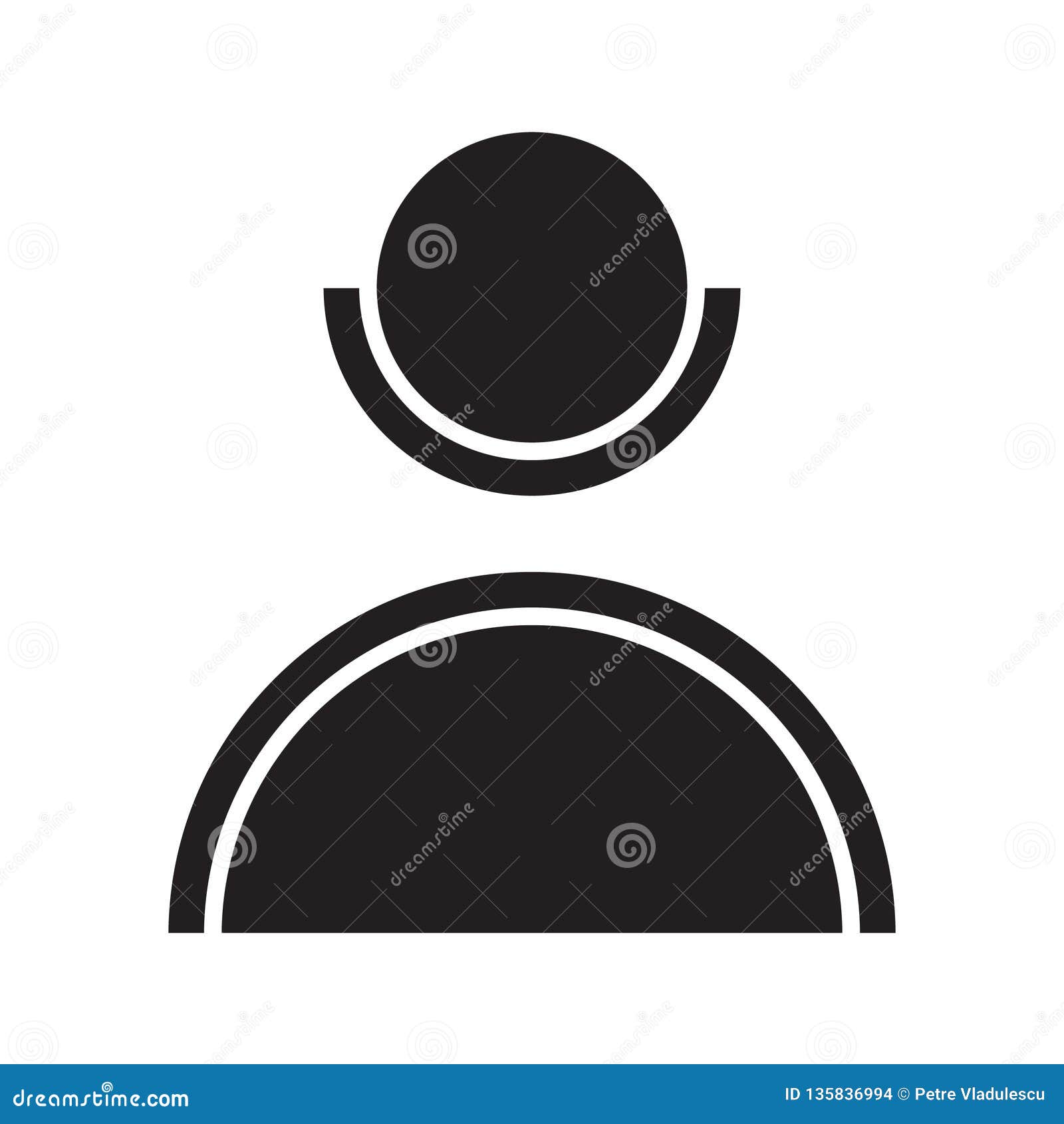 Man user icon vector stock vector. Illustration of design - 135836994