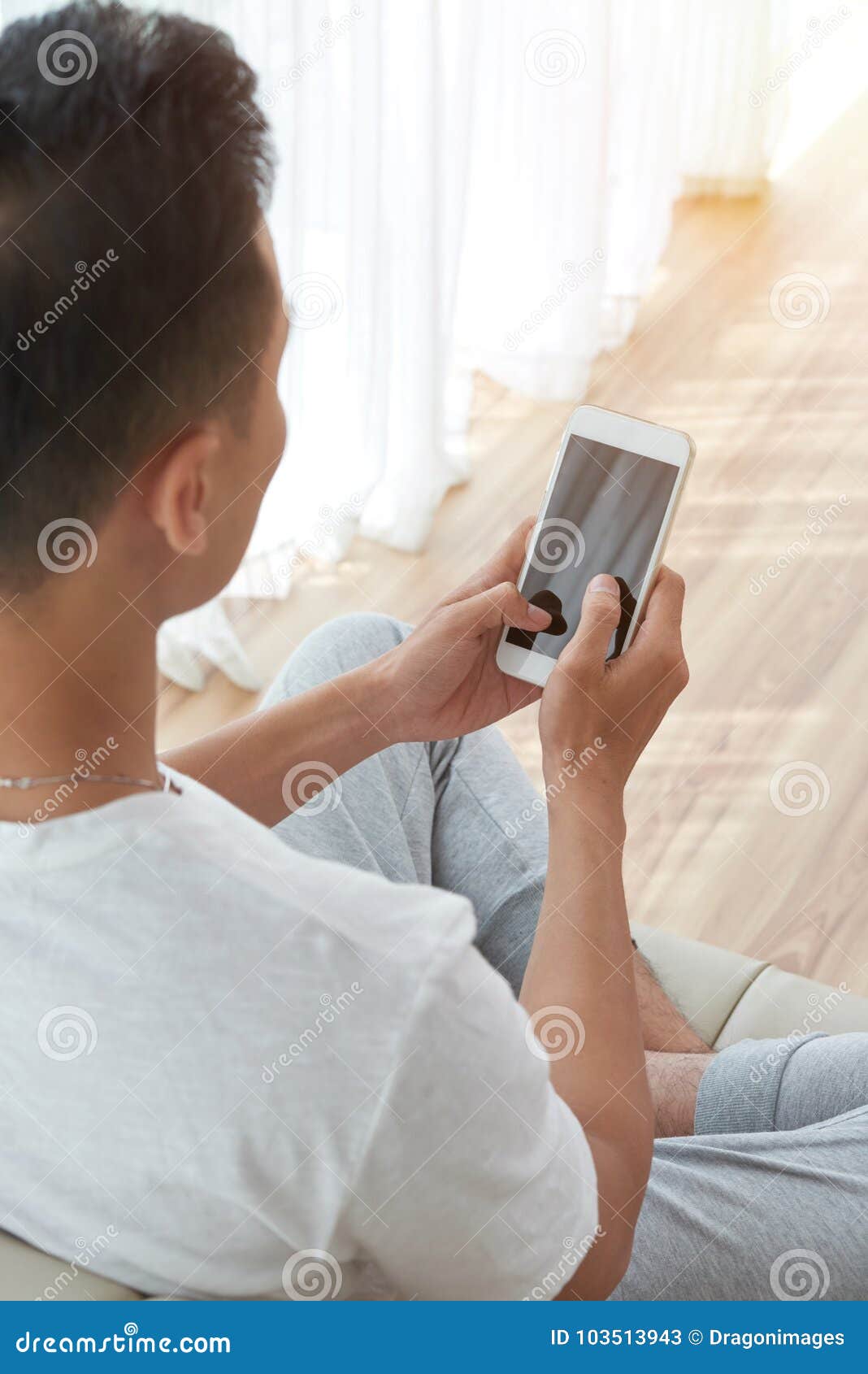 Using mobile app stock image. Image of playing, message - 103513943