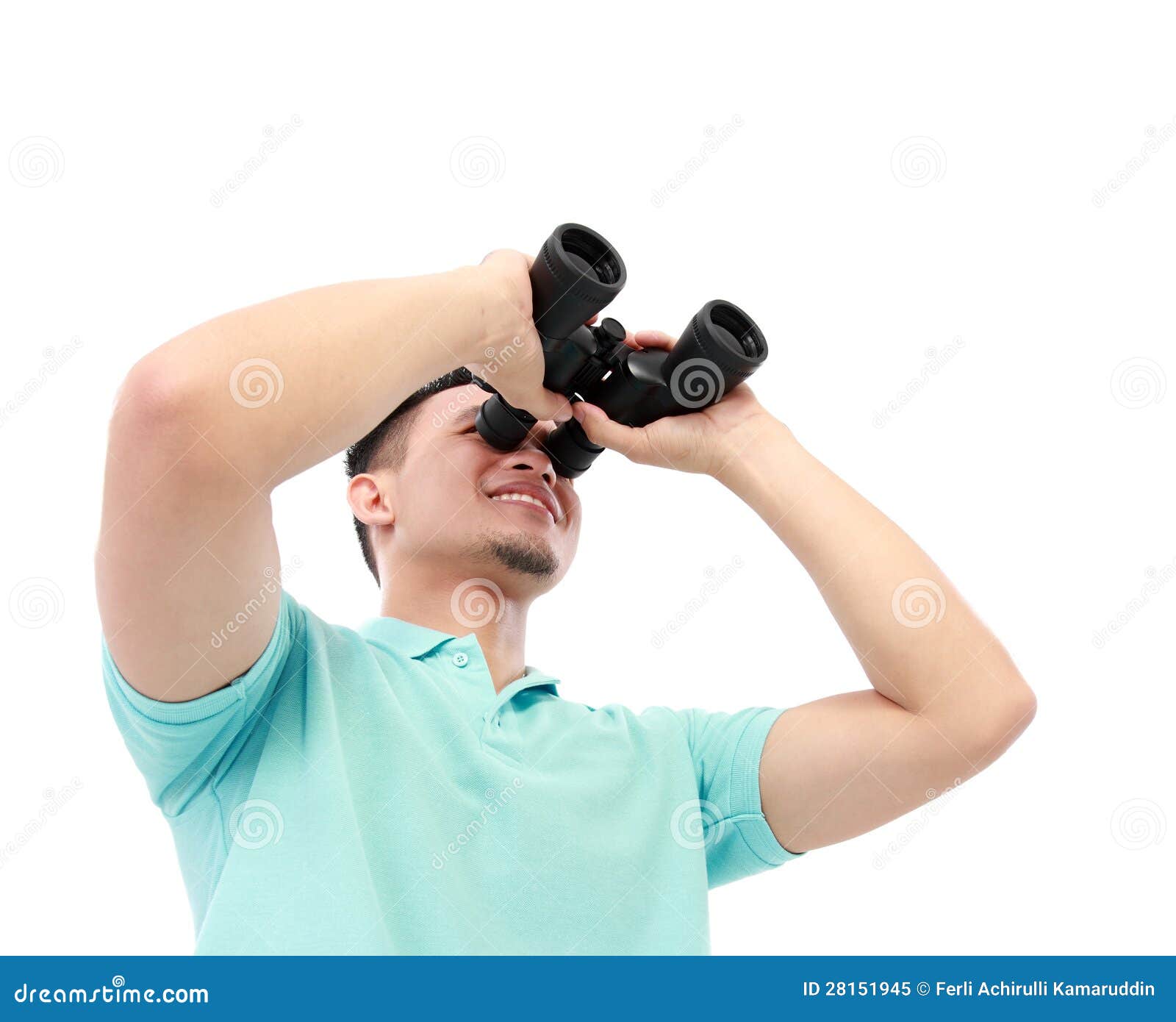 Man Using Binocular Royalty Free Stock Photo - Image: 28151945