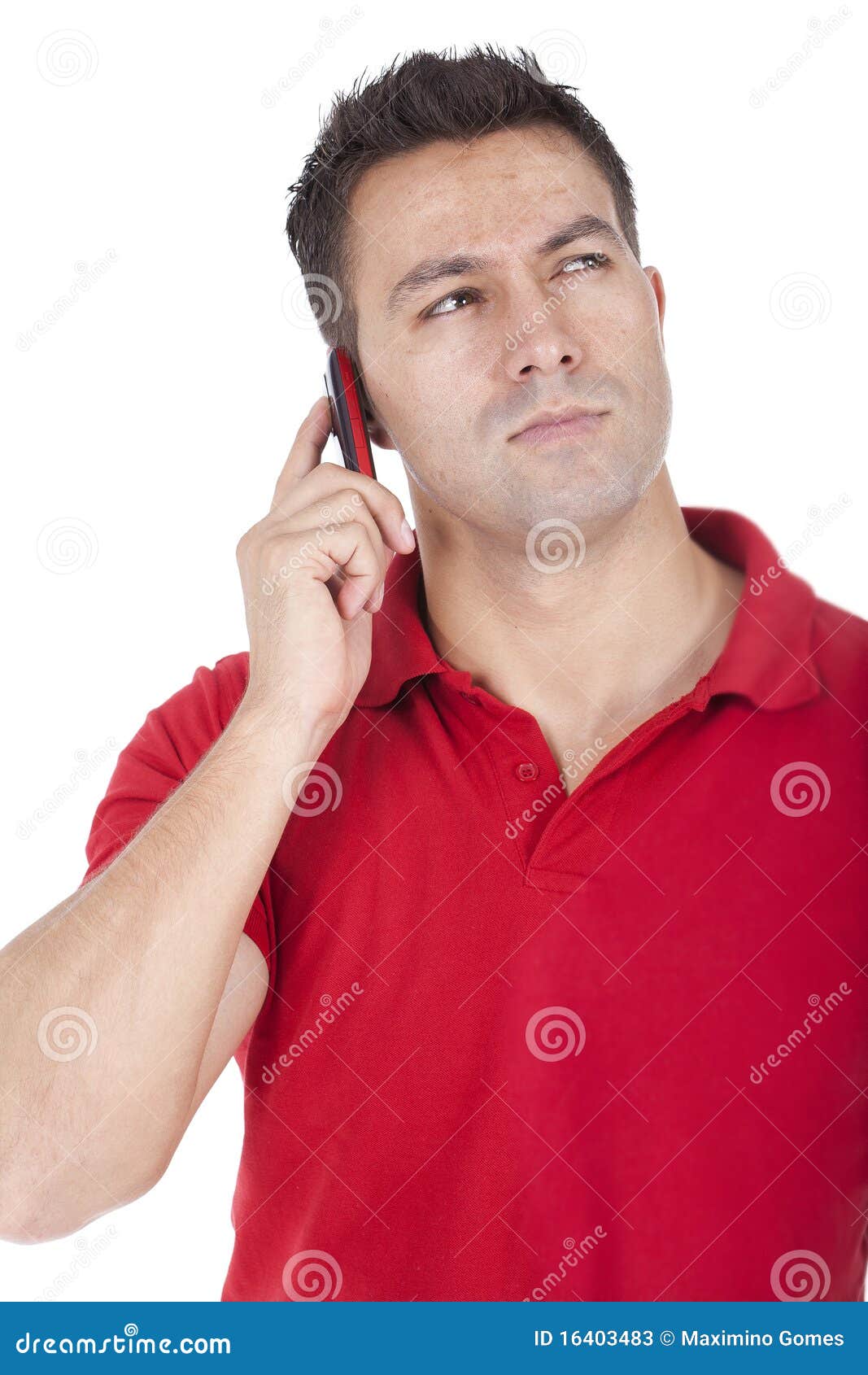 Man using a cell phone stock image. Image of motivation - 16403483