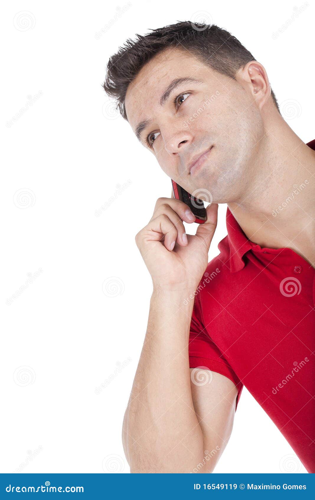 Man using a cell phone stock image. Image of happy, finance - 16549119