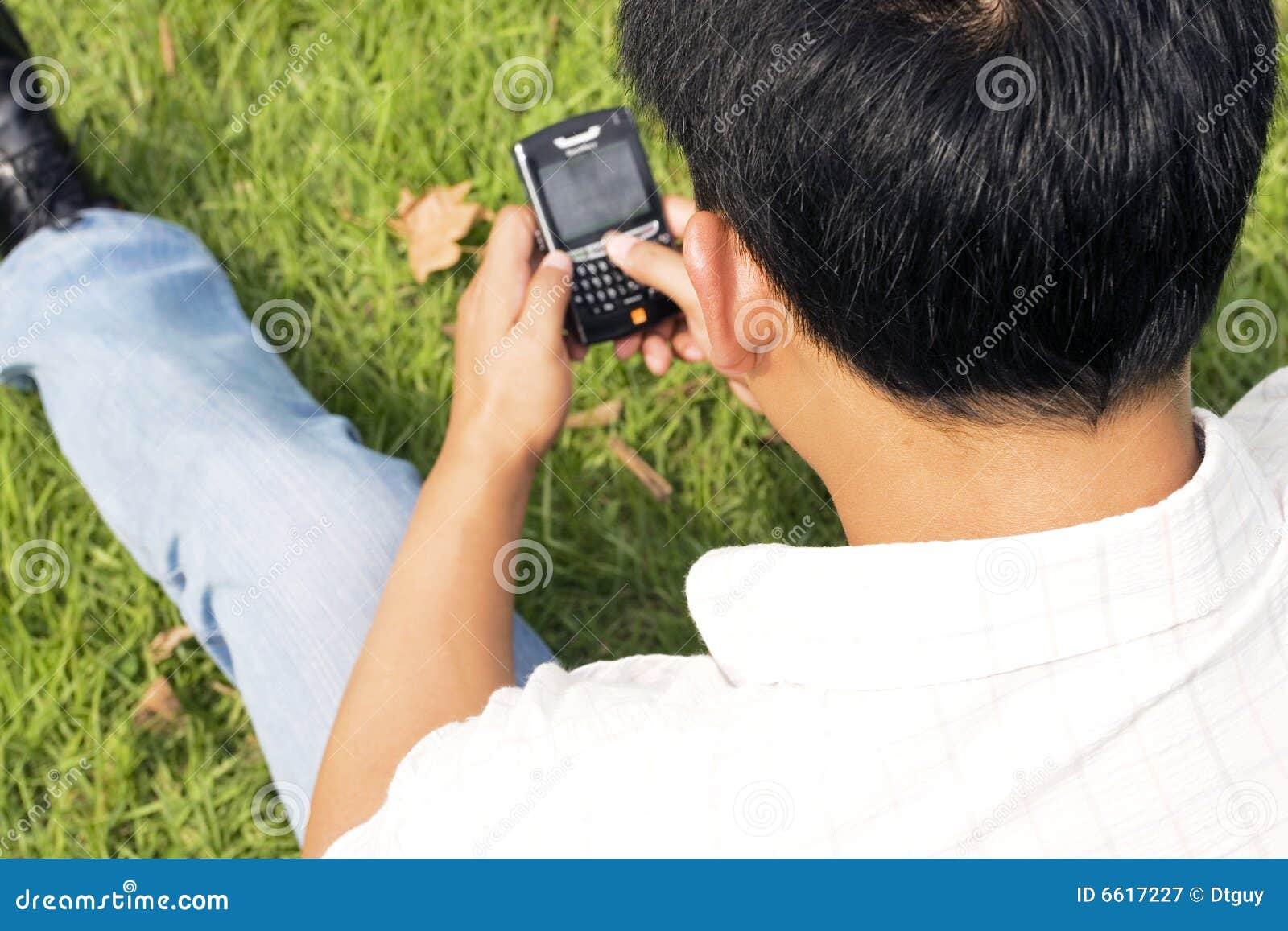 The man using cell phone stock image. Image of digital - 6617227