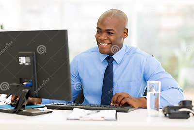 Man using computer stock photo. Image of businessman - 44341230