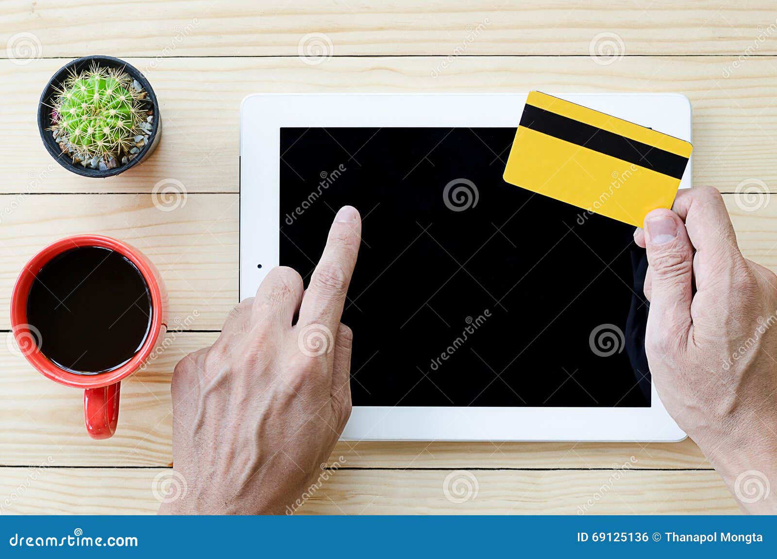 Man using credit card stock photo. Image of consumerism - 69125136