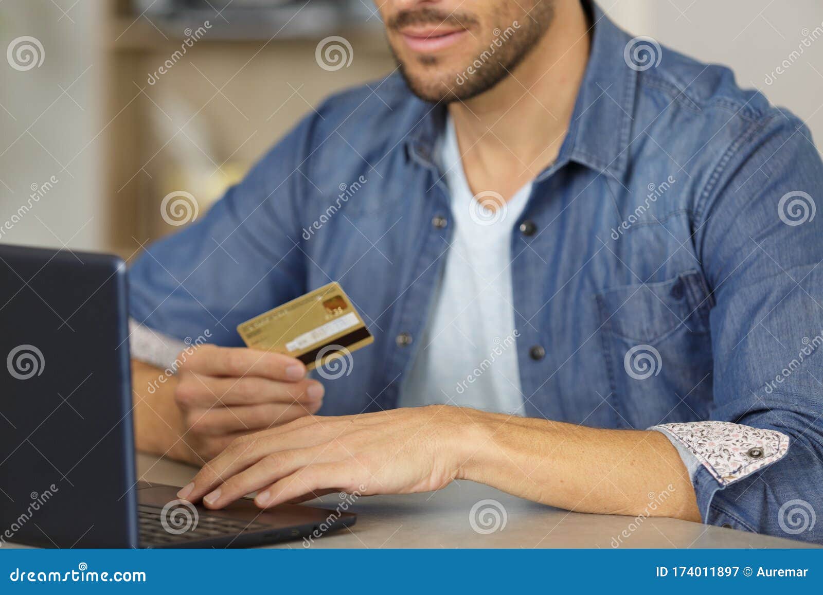 Man Using Credit Card Online Stock Image - Image of businessman, wifi ...