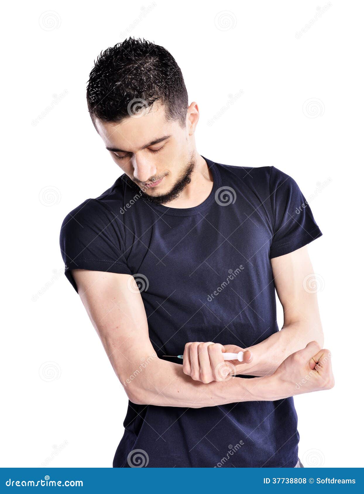 Man Using Drugs stock photo. Image of adult, addiction - 37738808