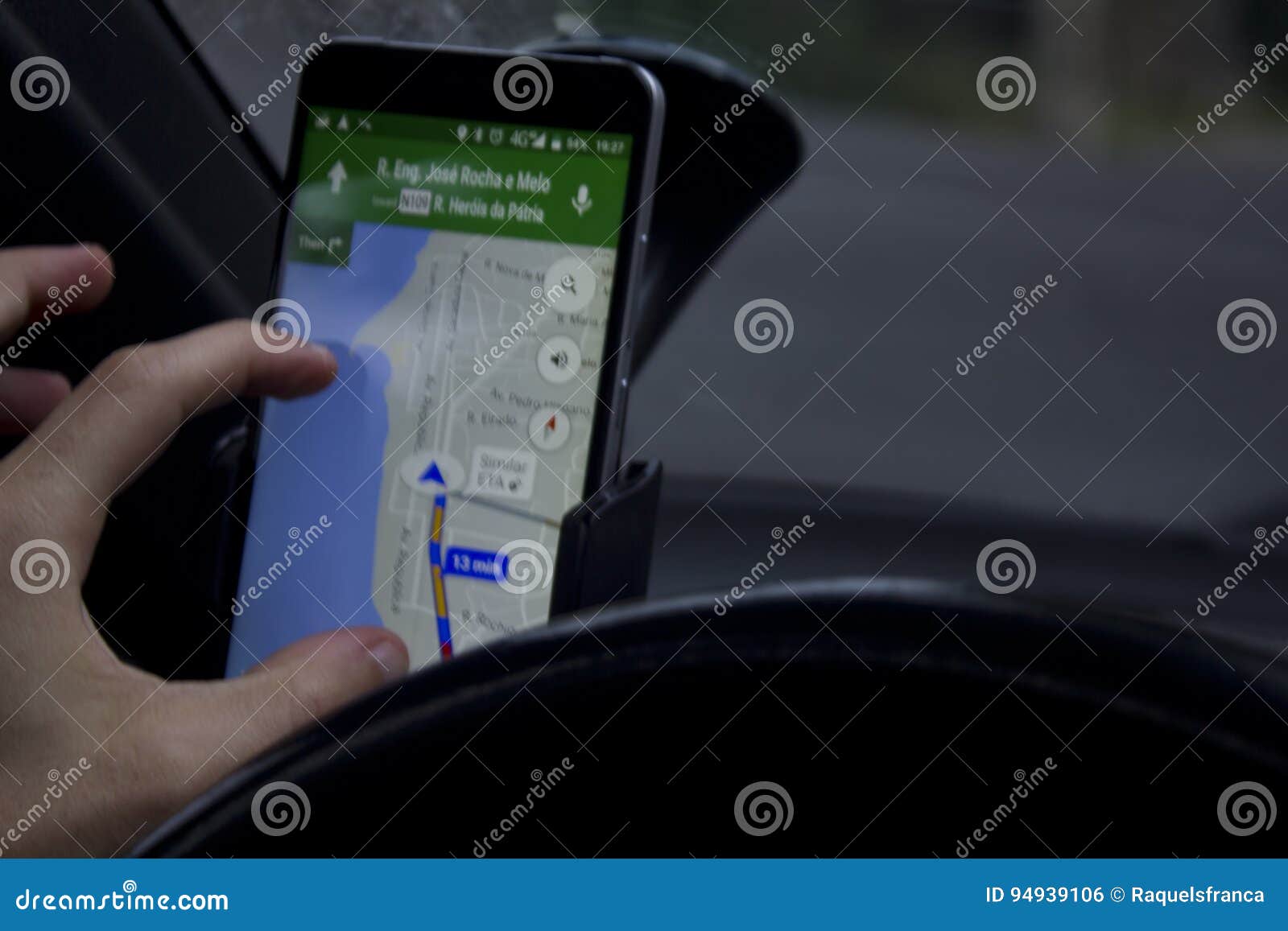 Man Using Google Maps on Smartphone Editorial Photo - Image of ...