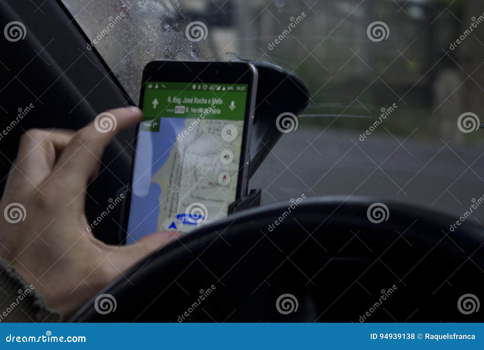 Man Using Google Maps on Smartphone Editorial Stock Photo - Image of ...