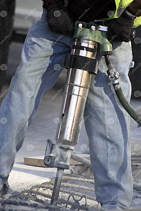 Man Using Jack Hammer stock photo. Image of workman, person - 4184012