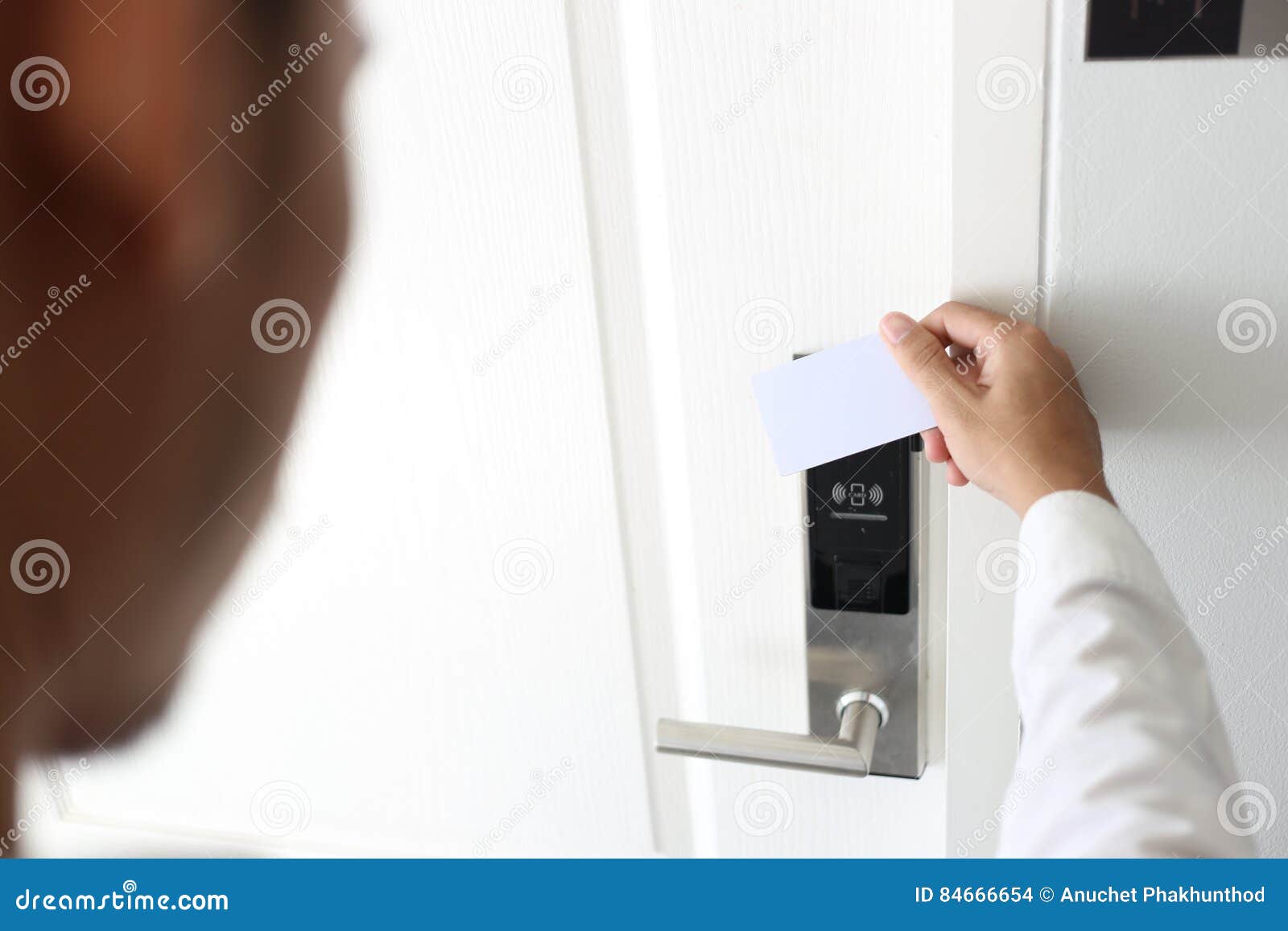 Using Keycard To Open The Door Or Scan Keycard Open Door For Chance ...