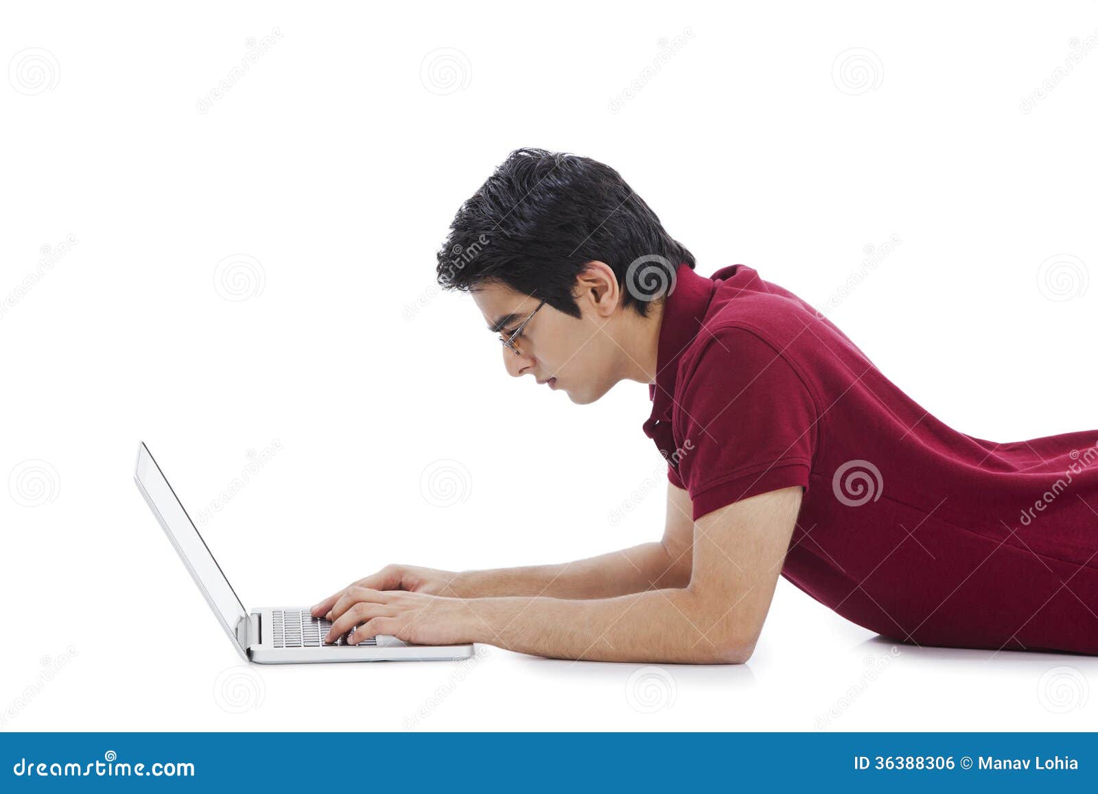 Man using laptop stock photo. Image of adult, laptop - 36388306