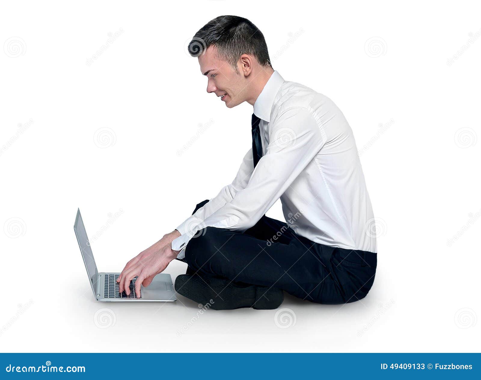 Man using laptop stock image. Image of business, sitting - 49409133