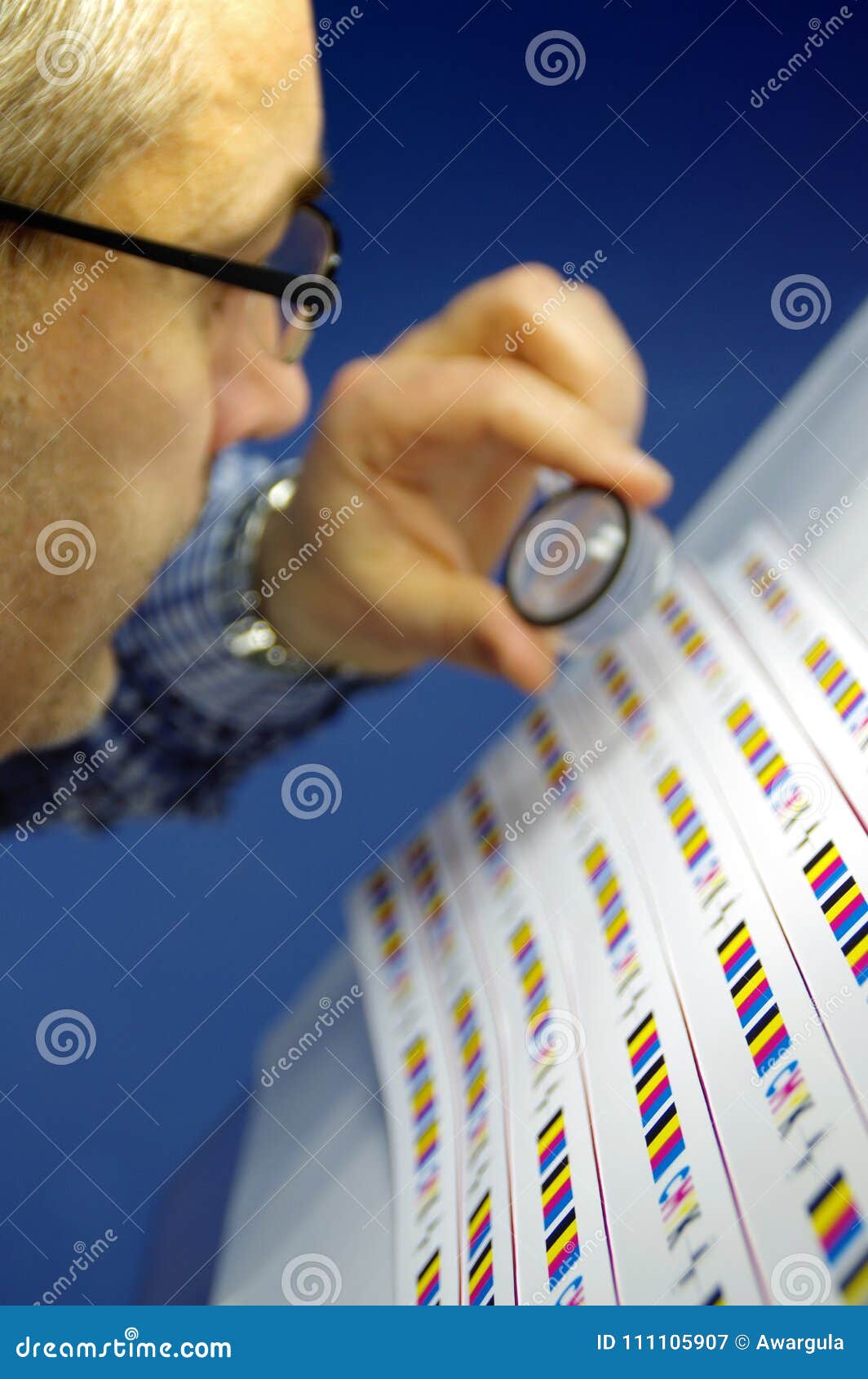 Print Test Control Cmyk and Markers Stock Image - Image of creative ...