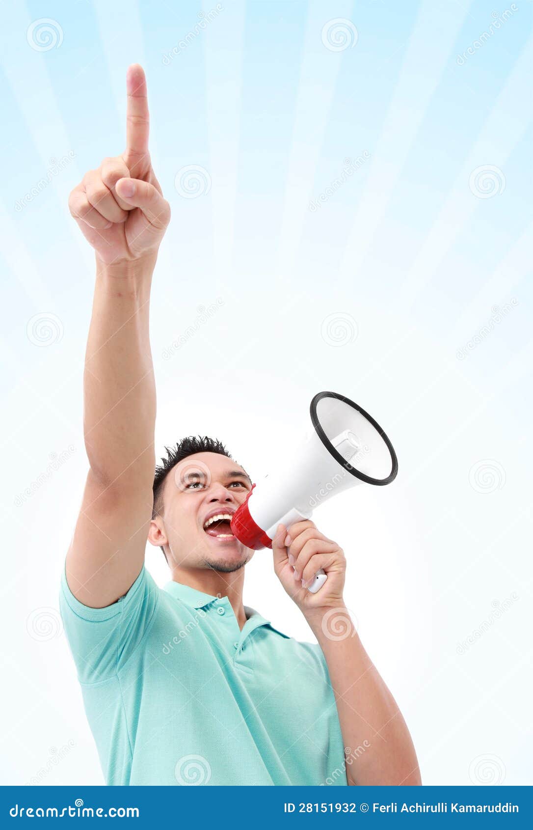 Man using megaphone stock photo. Image of news, screaming - 28151932