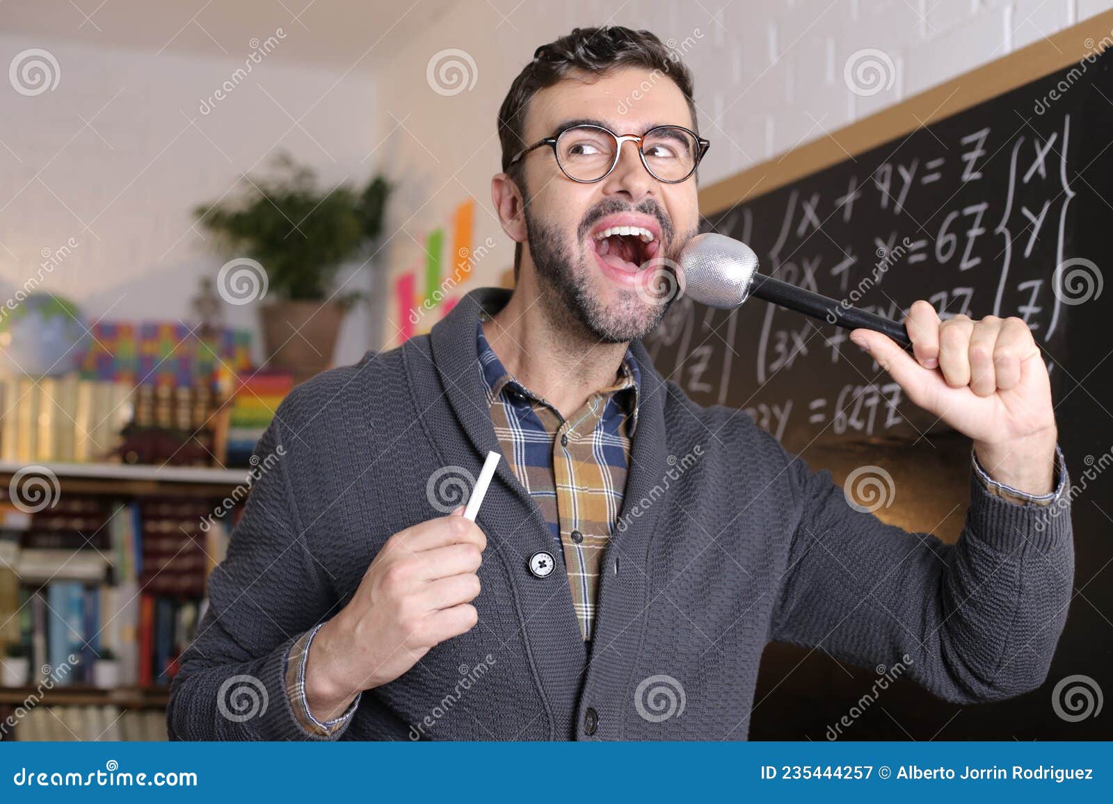 Man Using Microphone in Conference Stock Image - Image of conference ...