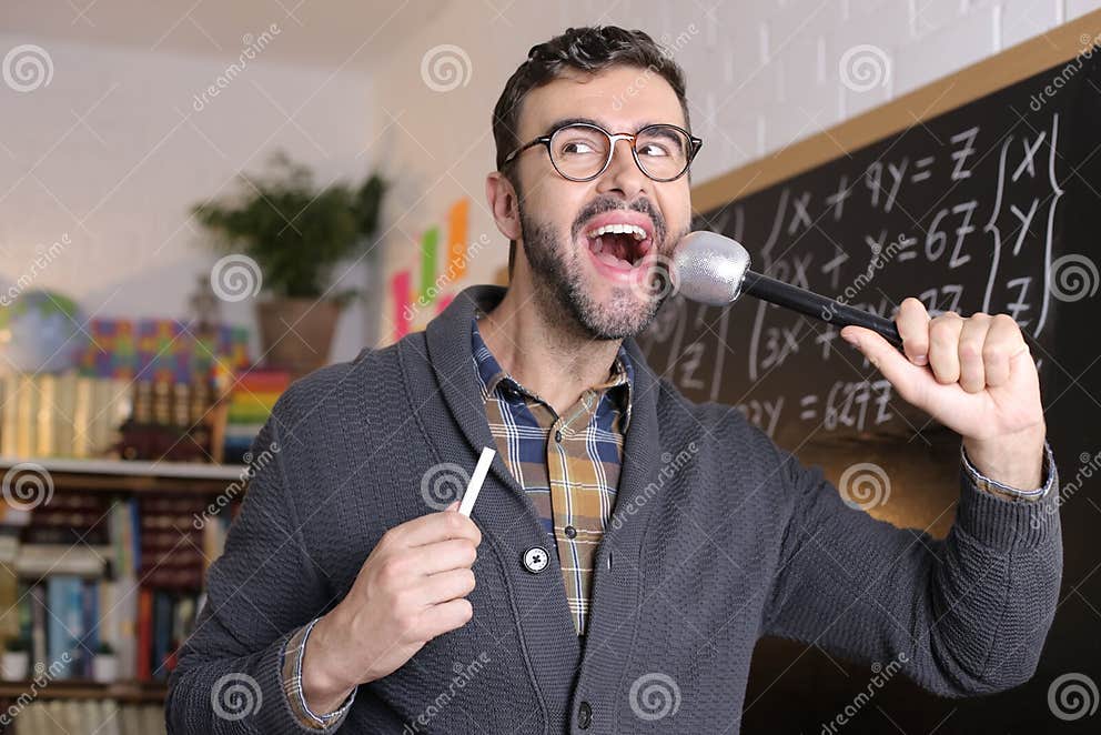 Man Using Microphone in Conference Stock Image - Image of conference ...