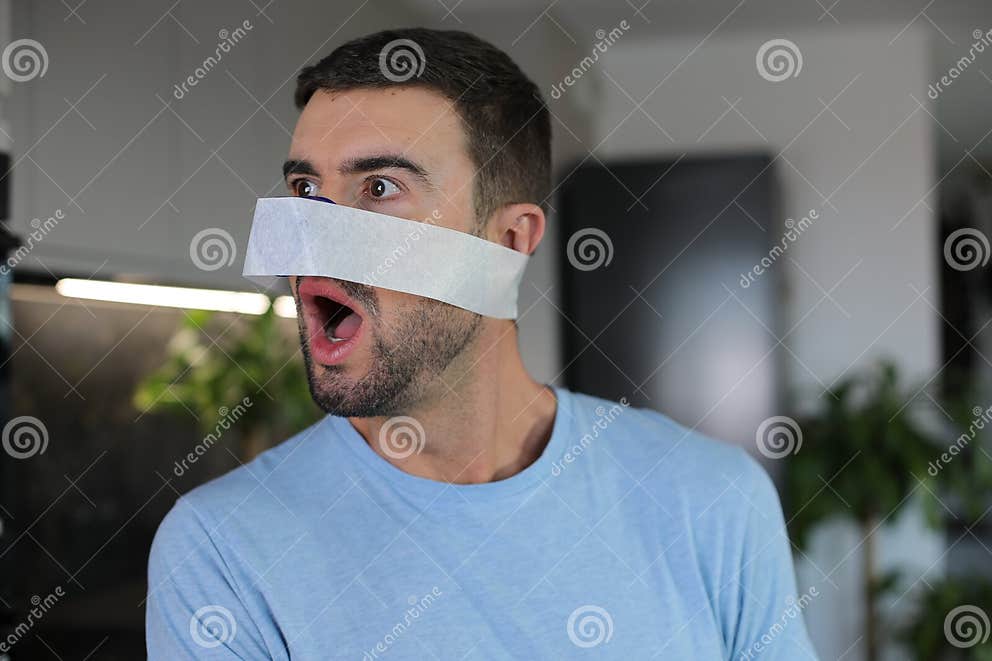 Man Using Mint Breathing Remedy Stock Photo - Image of nose, apartment ...