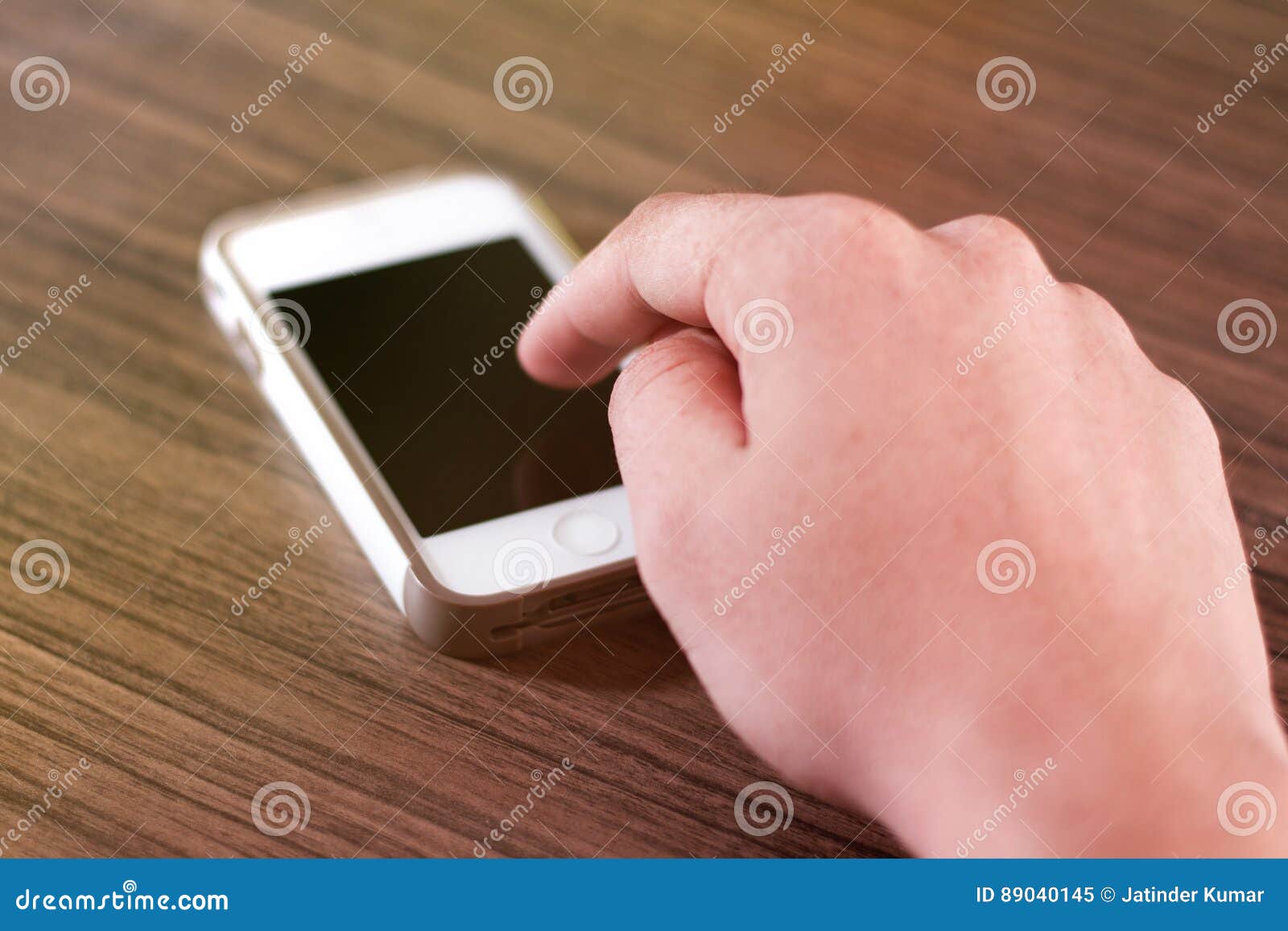 Man Using Mobile with Index Finger Stock Image - Image of capsules ...