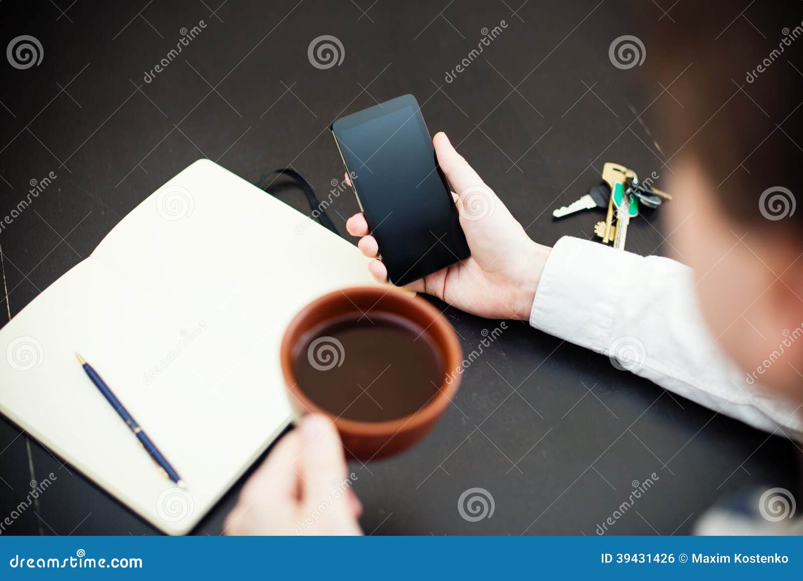 Man Using Mobile Smartphone Stock Photo - Image of mobility ...