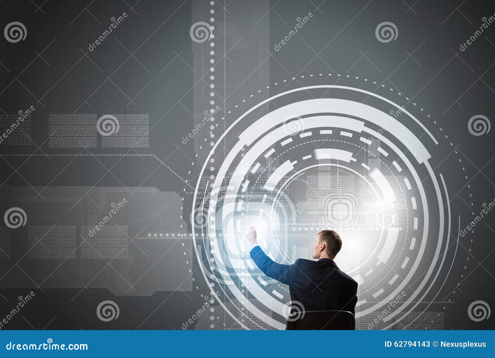 Man Using Modern Technologies Stock Image - Image of data, search: 62794143
