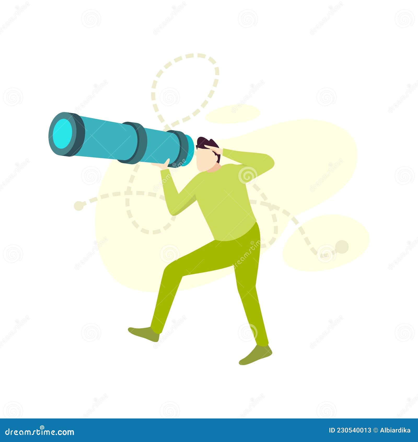 Monocular, Telescope, Periscope View With Aim And Transparent ...