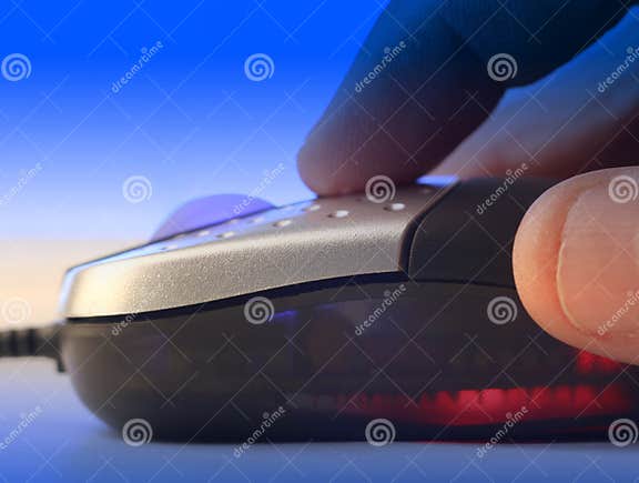 Man using mouse stock image. Image of objects, tools, fingers - 1778183