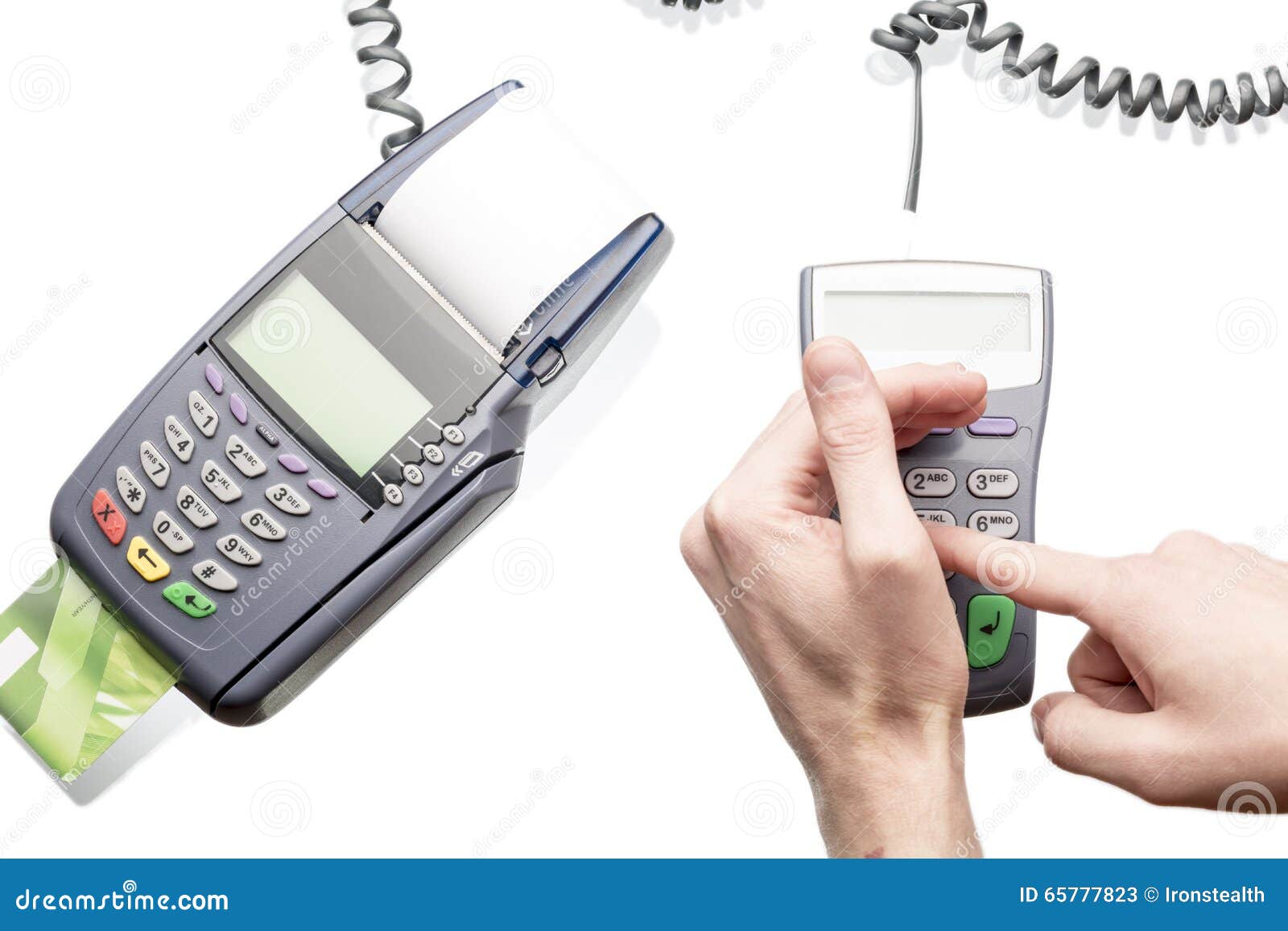 Man Using Payment Terminal Keypad Stock Image - Image of card, personal ...