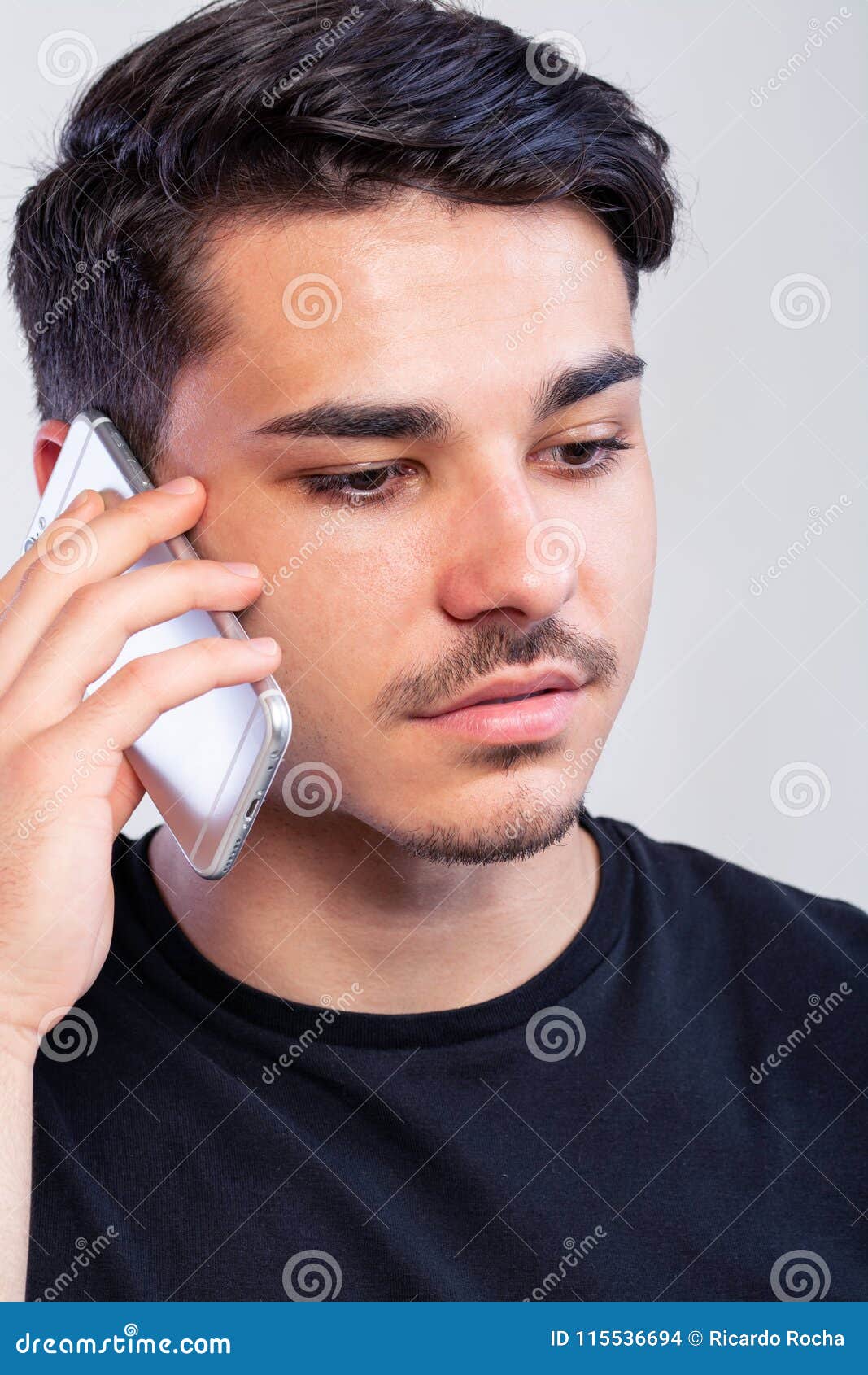 Man using the phone stock photo. Image of phone, communication - 115536694