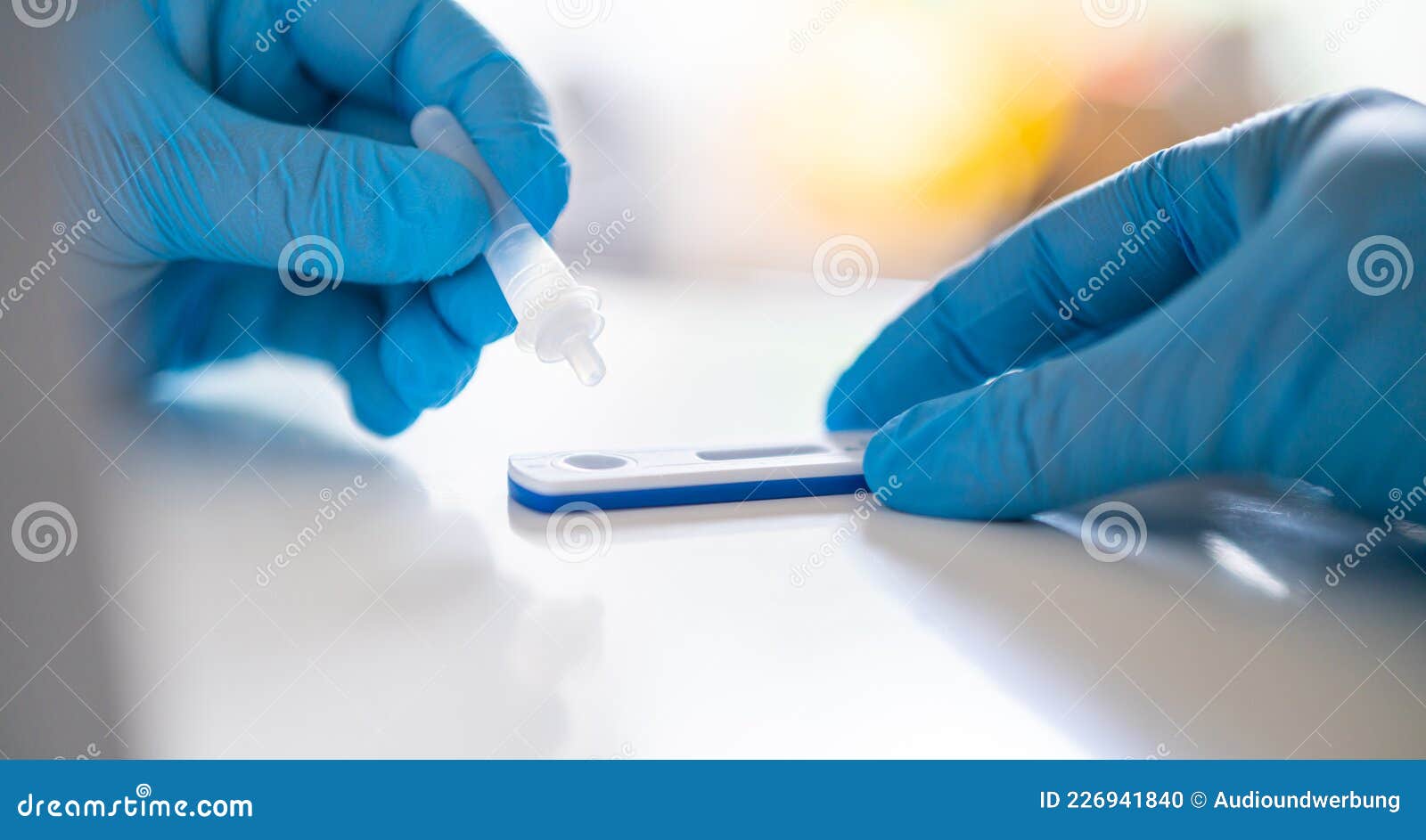 Man Using a Rapid Antigen Test Kit. Rapid Antigen Testing is a ...