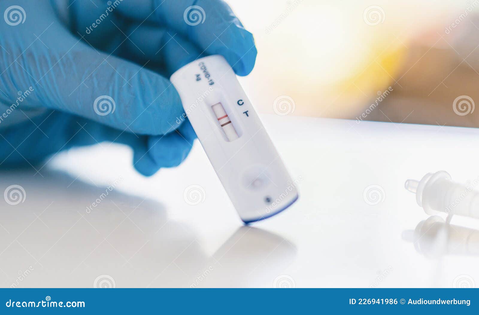 Man Using a Rapid Antigen Test Kit. Rapid Antigen Testing is a ...