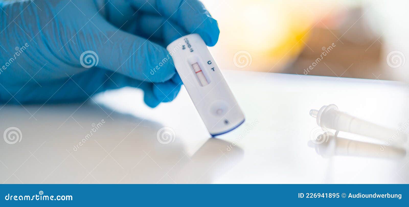 Man Using a Rapid Antigen Test Kit. Rapid Antigen Testing is a ...