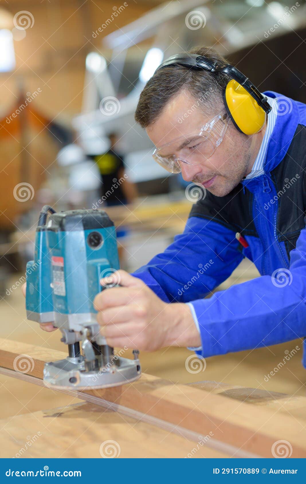 Man using router stock image. Image of furniture, guide - 291570889