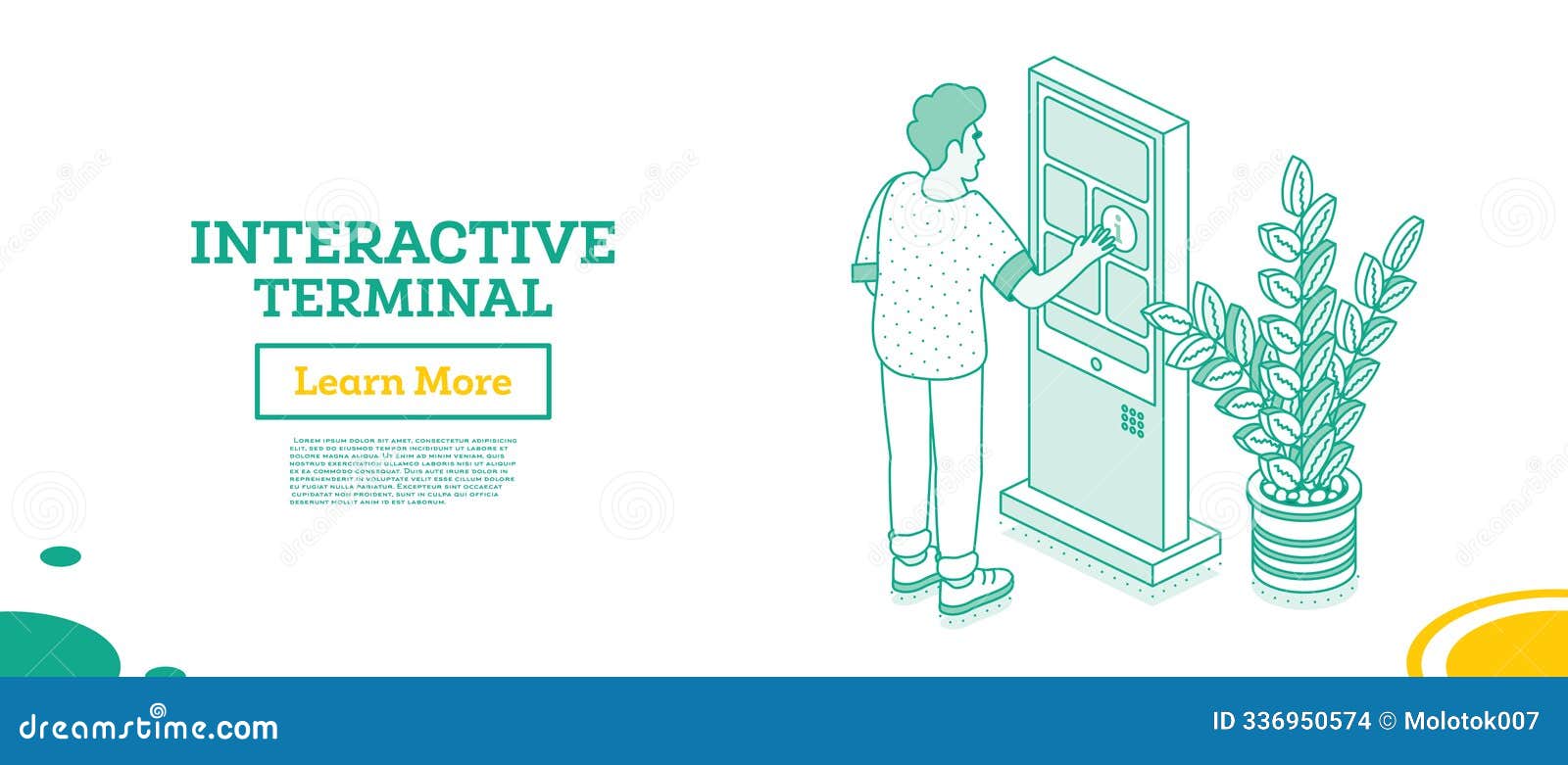 Isometric Interactive Kiosk. Self Service Terminal In Bank Or On Train ...