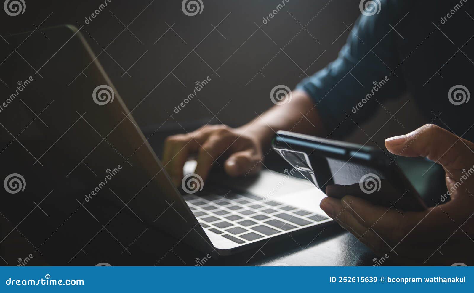 Man Using Smart Phone, Connect Mobile Data To Computer Stock Image ...