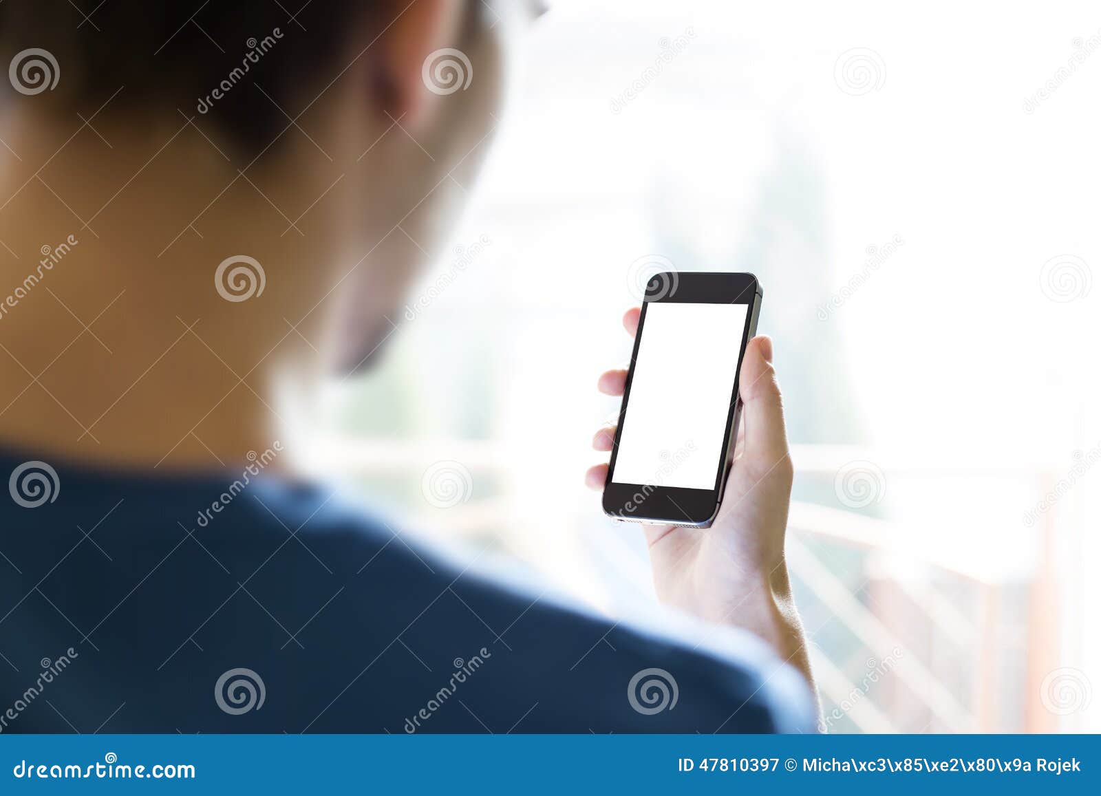 Man using smartphone. stock image. Image of smart, iphone - 47810397