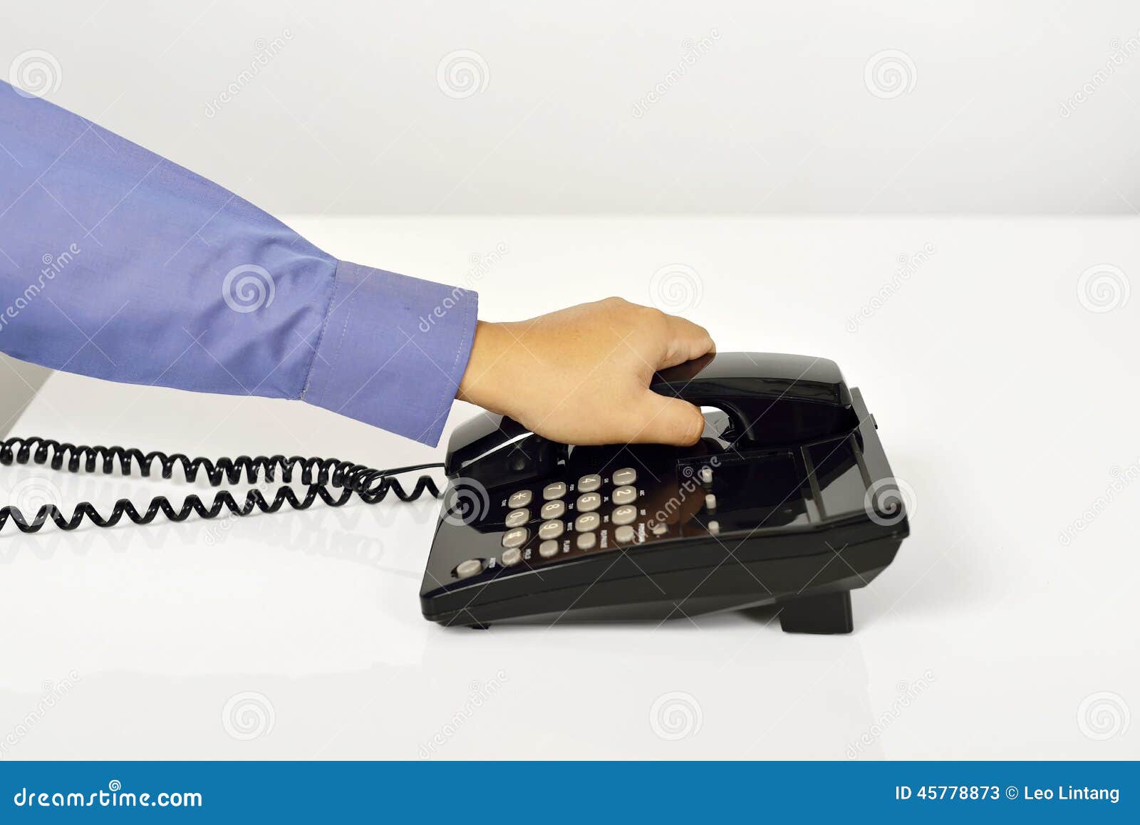 Man Using a Telephone stock image. Image of connection - 45778873
